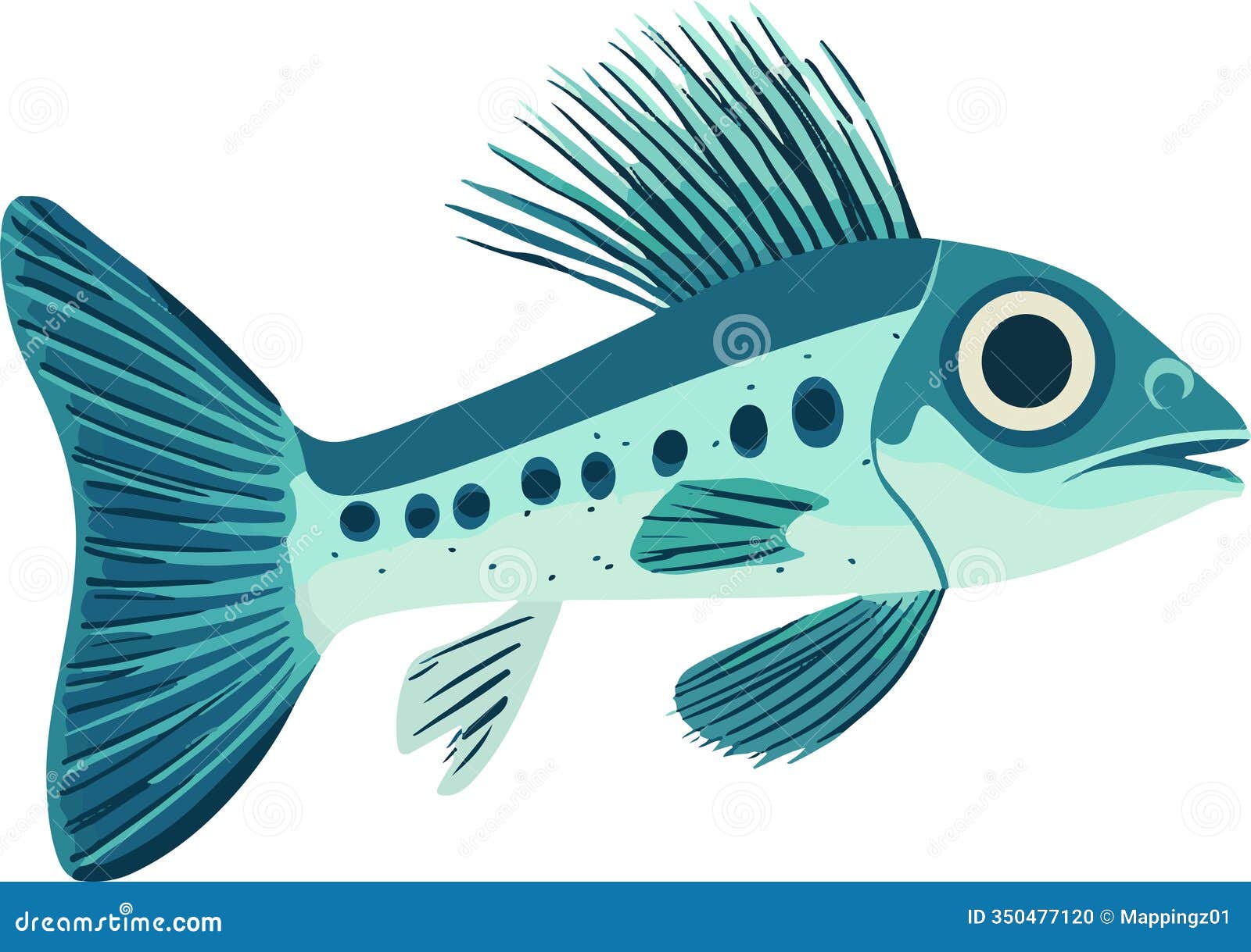 Simple Vectorial Lanternfish Clipart Ilustración del Vector ...