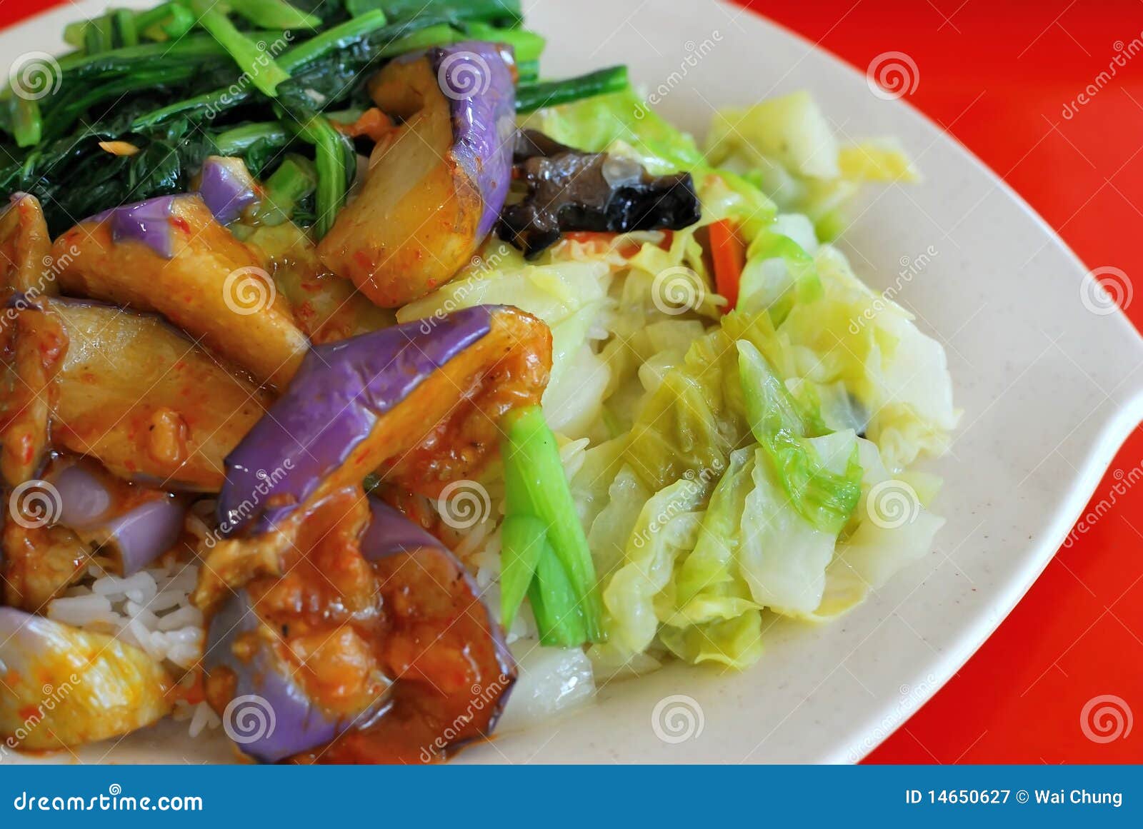 Simple vegetarian set meal stock image. Image of dinner - 14650627