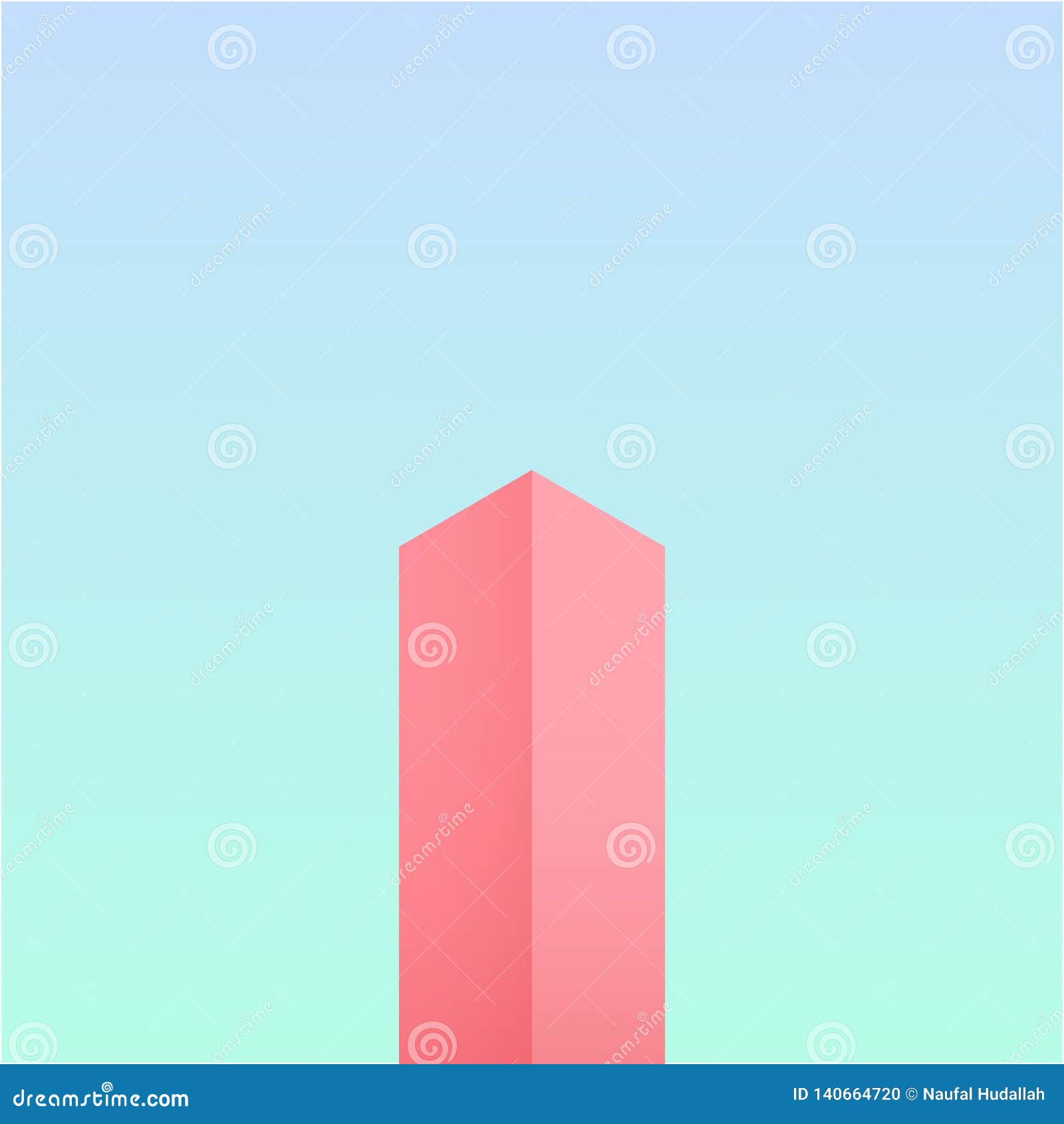 Simple Vertical Cuboid with Minimal Background Design. Minimalist ...