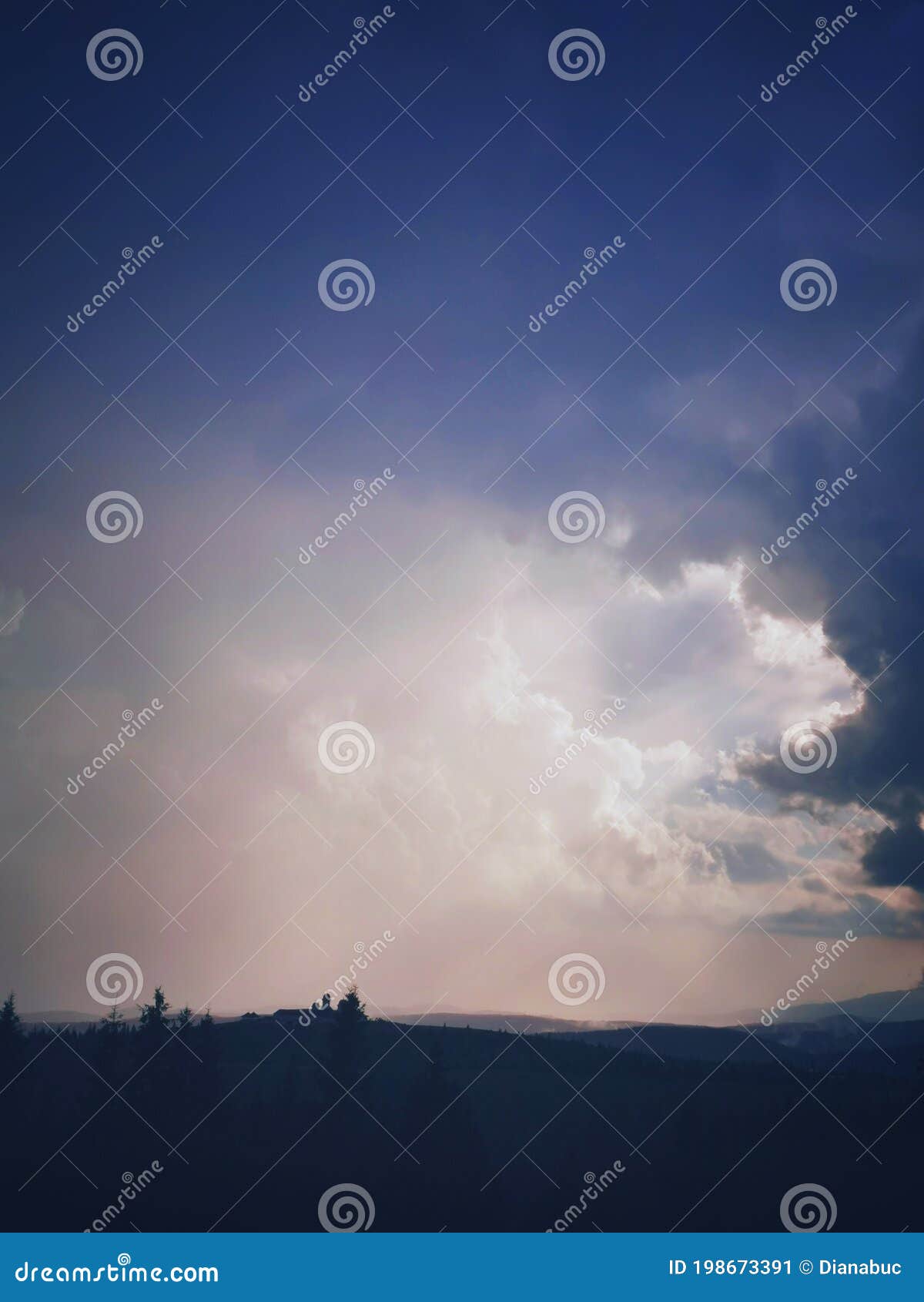 Simple view of sky stock image. Image of sunset, storm - 198673391