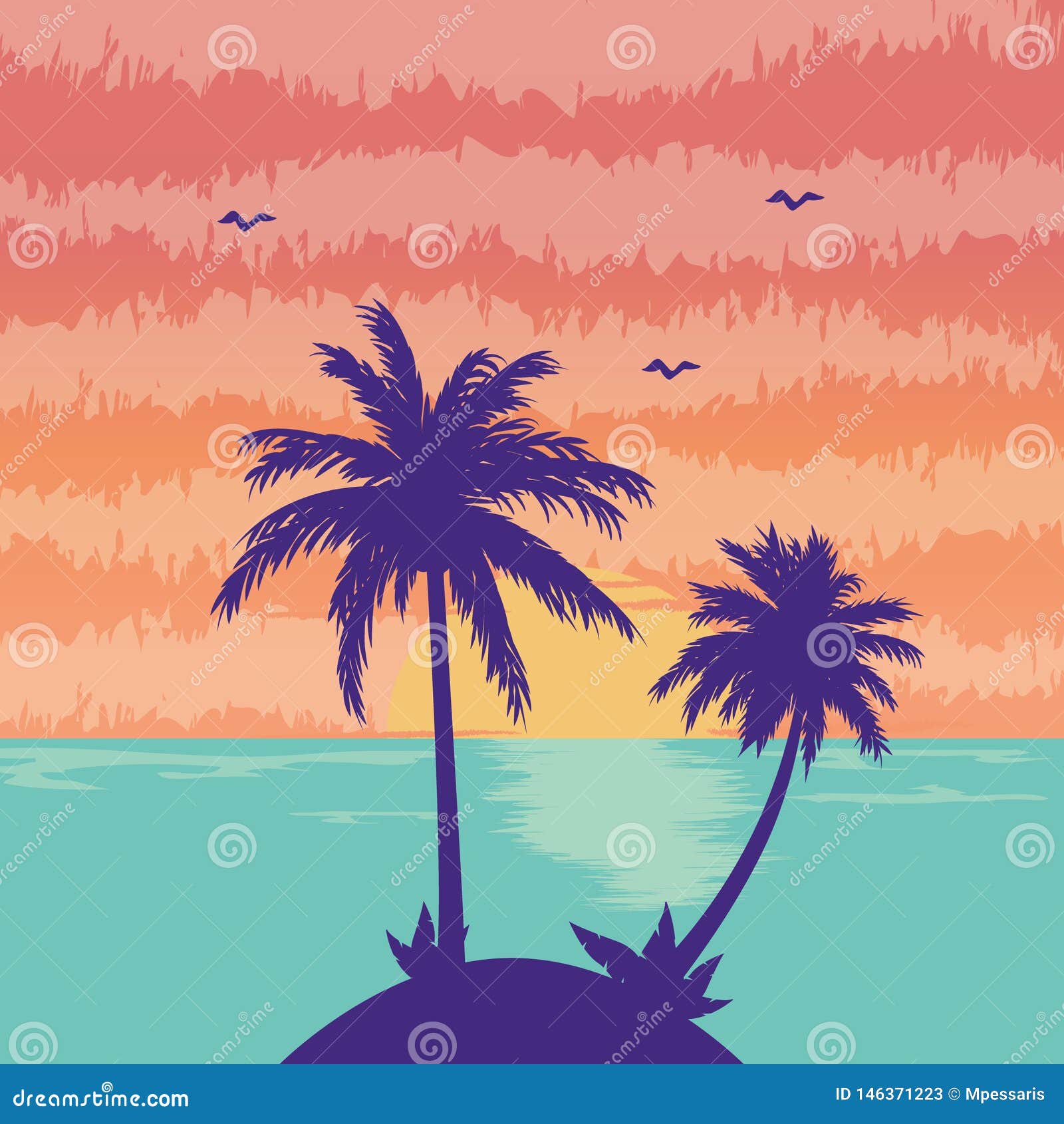 Vintage Beach Background