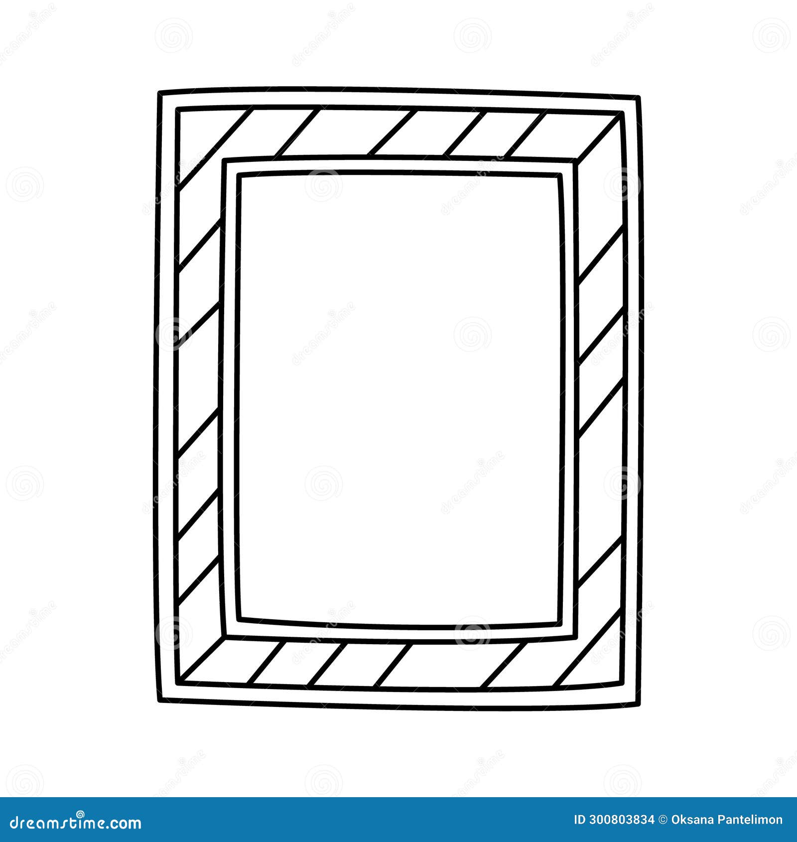 Simple Vintage Hand Drawn Doodle Frame Stock Vector - Illustration of ...