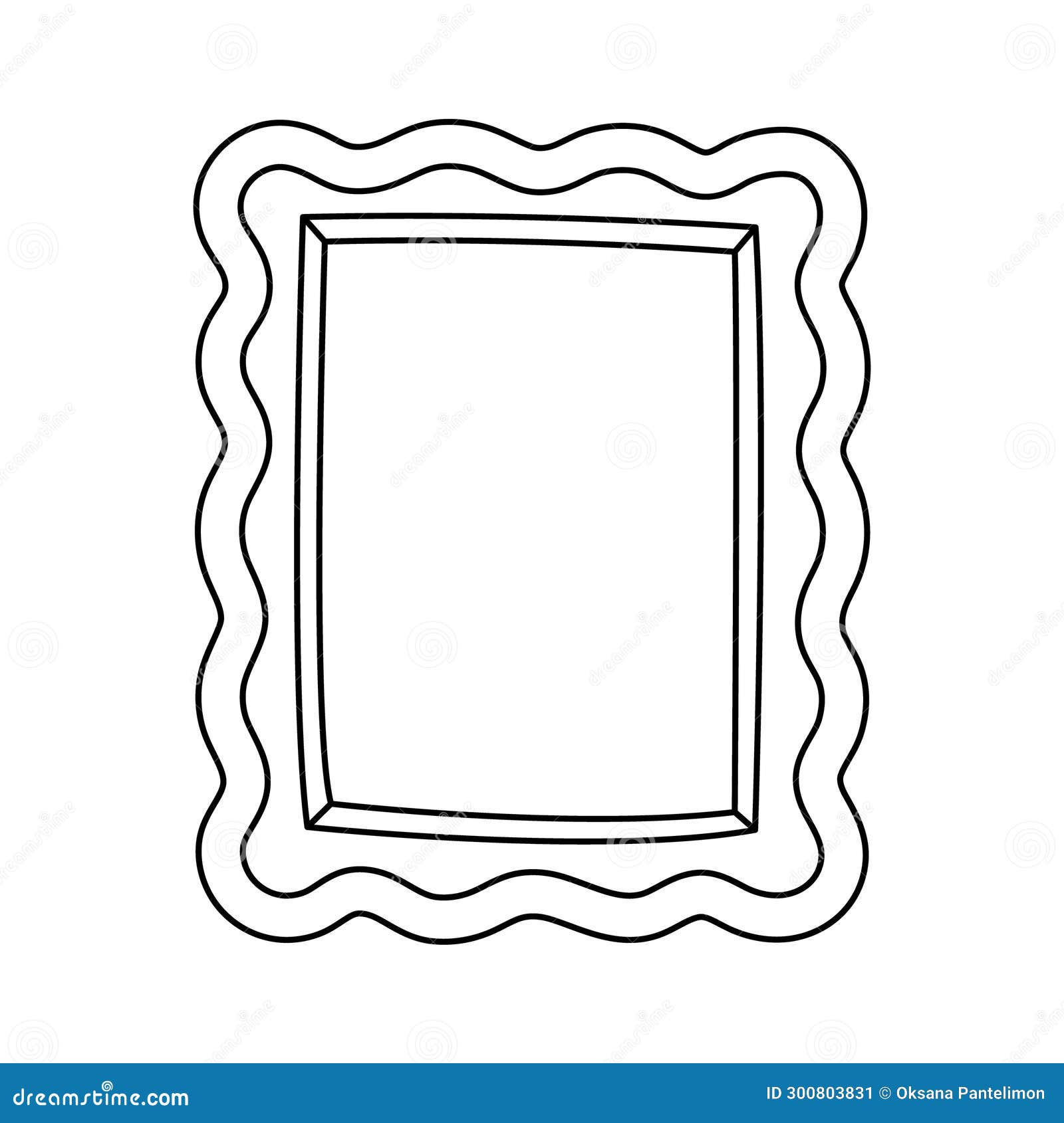 Simple Vintage Hand Drawn Doodle Frame Stock Illustration ...