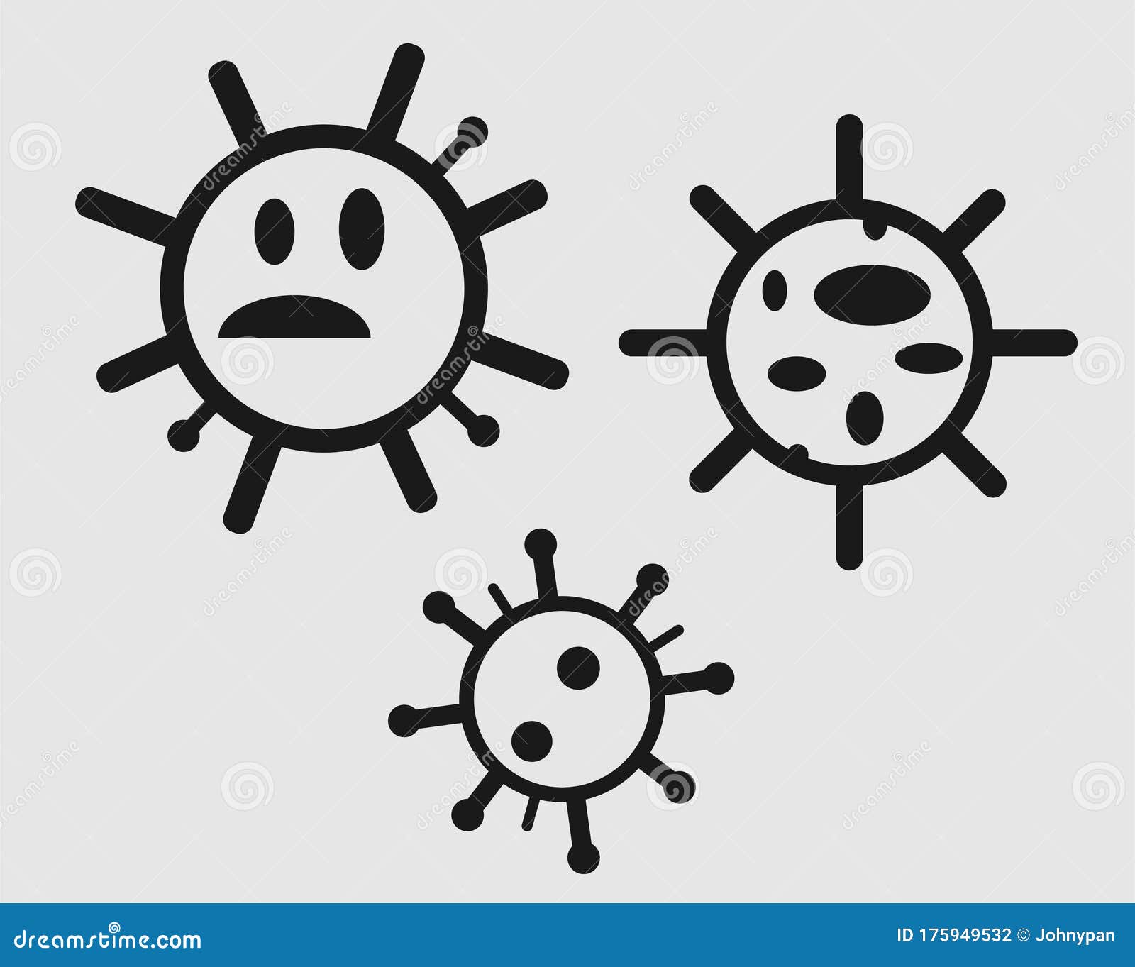 Simple virus icons, vector stock vector. Illustration of element ...