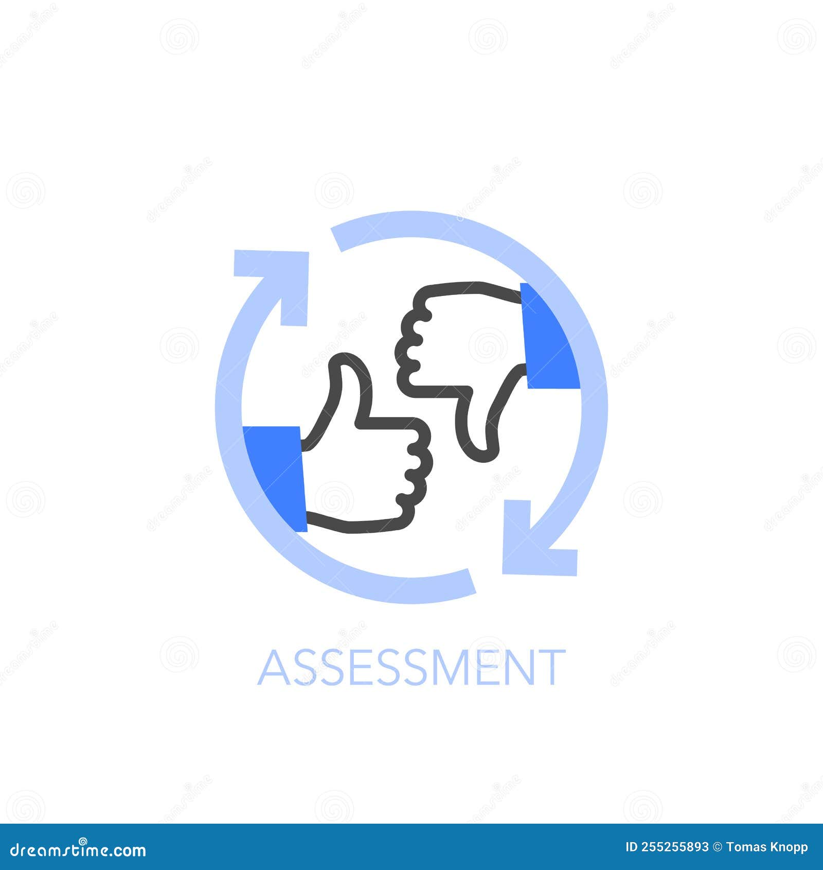 Simple Visualised Assessment Icon Symbol Stock Vector - Illustration of ...
