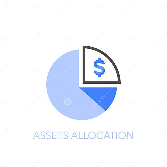 Simple Visualised Assets Allocation Icon Symbol Stock Vector ...