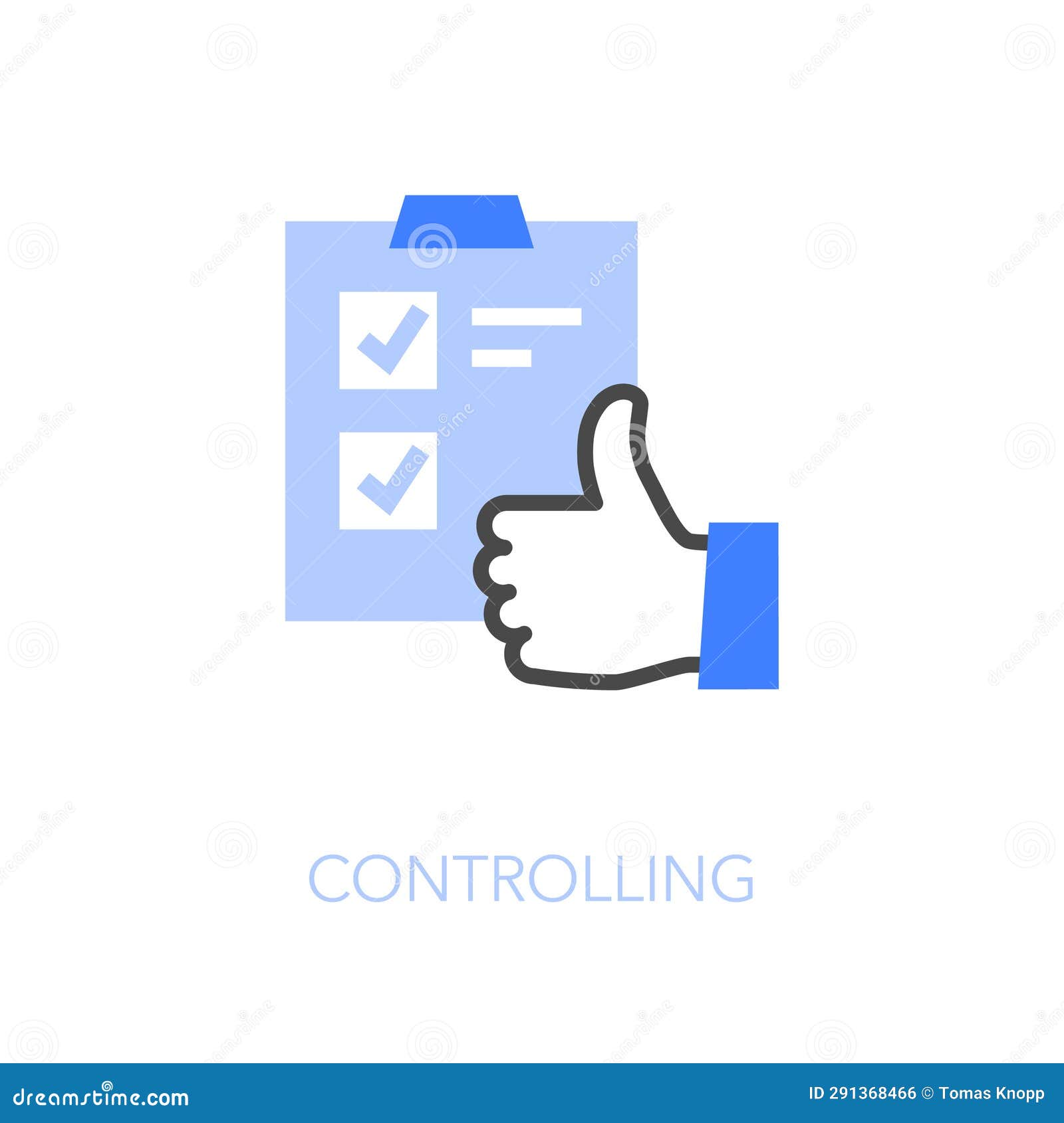 Simple Visualised Controlling Icon Symbol Stock Vector - Illustration ...