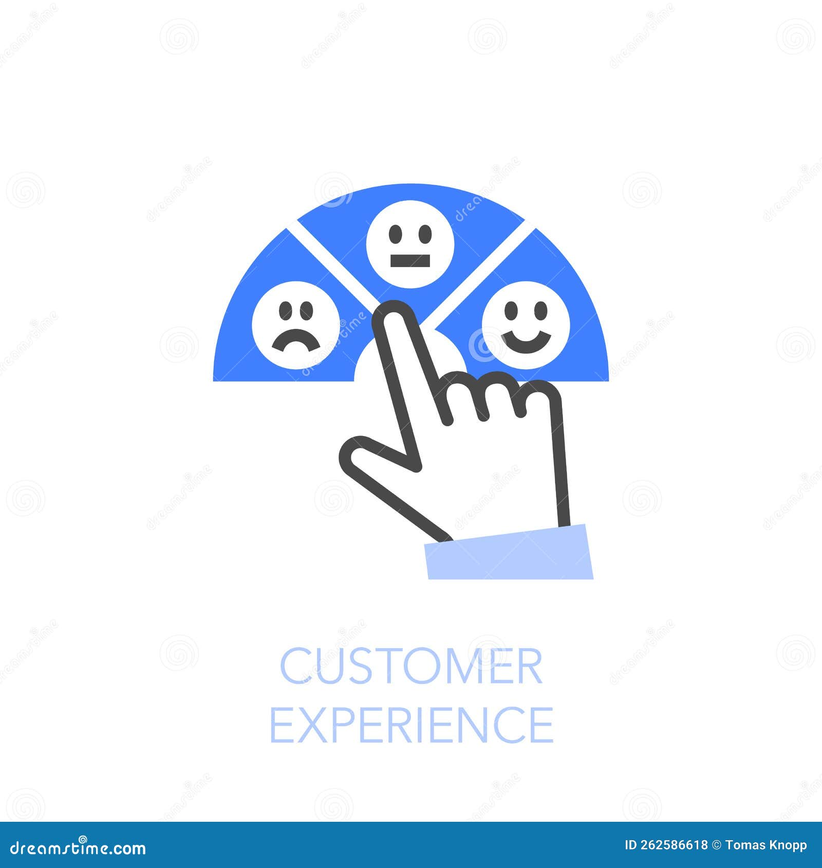 Simple Visualised Customer Experience Icon Symbol Stock Vector ...