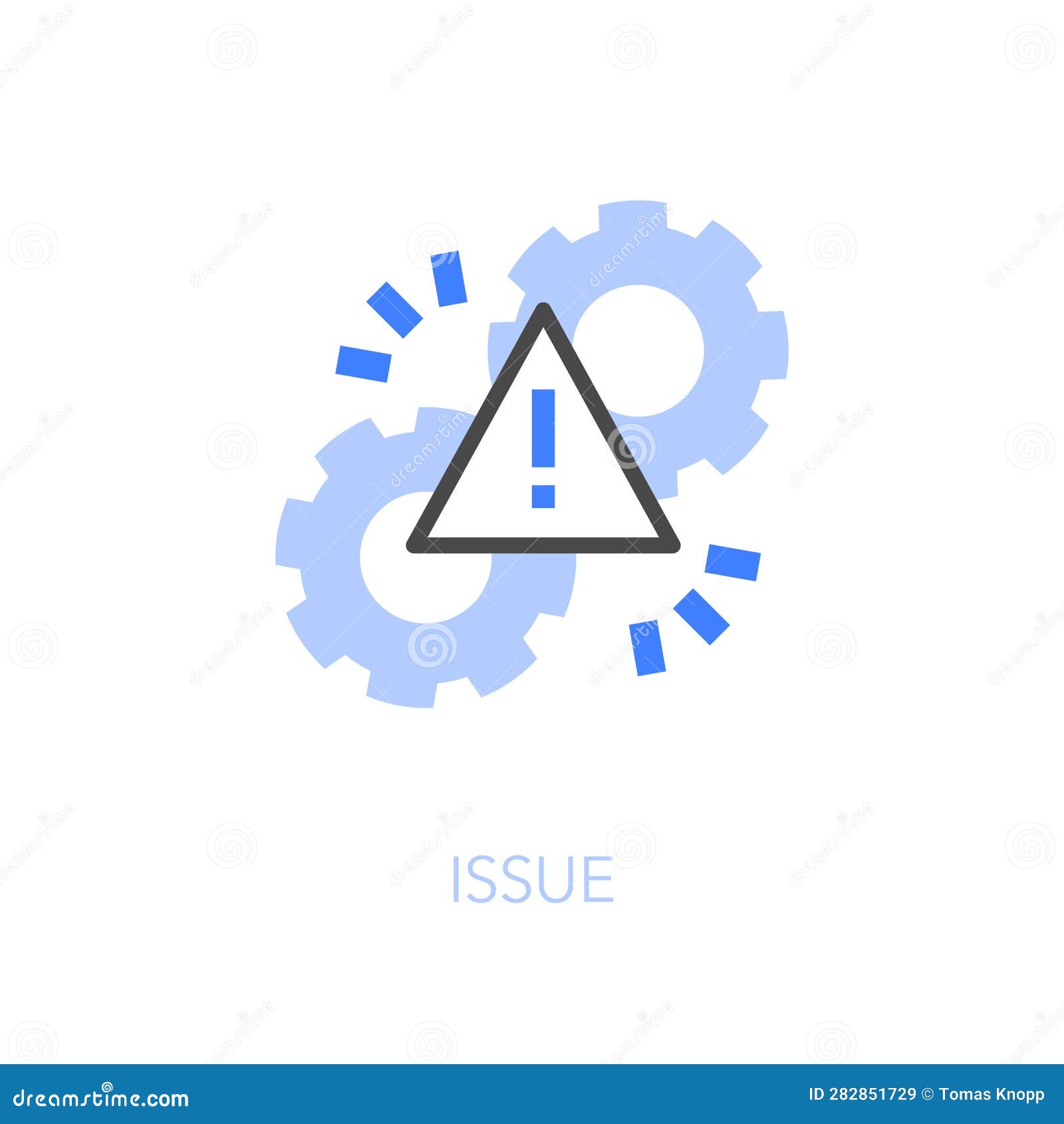 Simple Visualised Issue Icon Symbol Stock Vector - Illustration of mind ...
