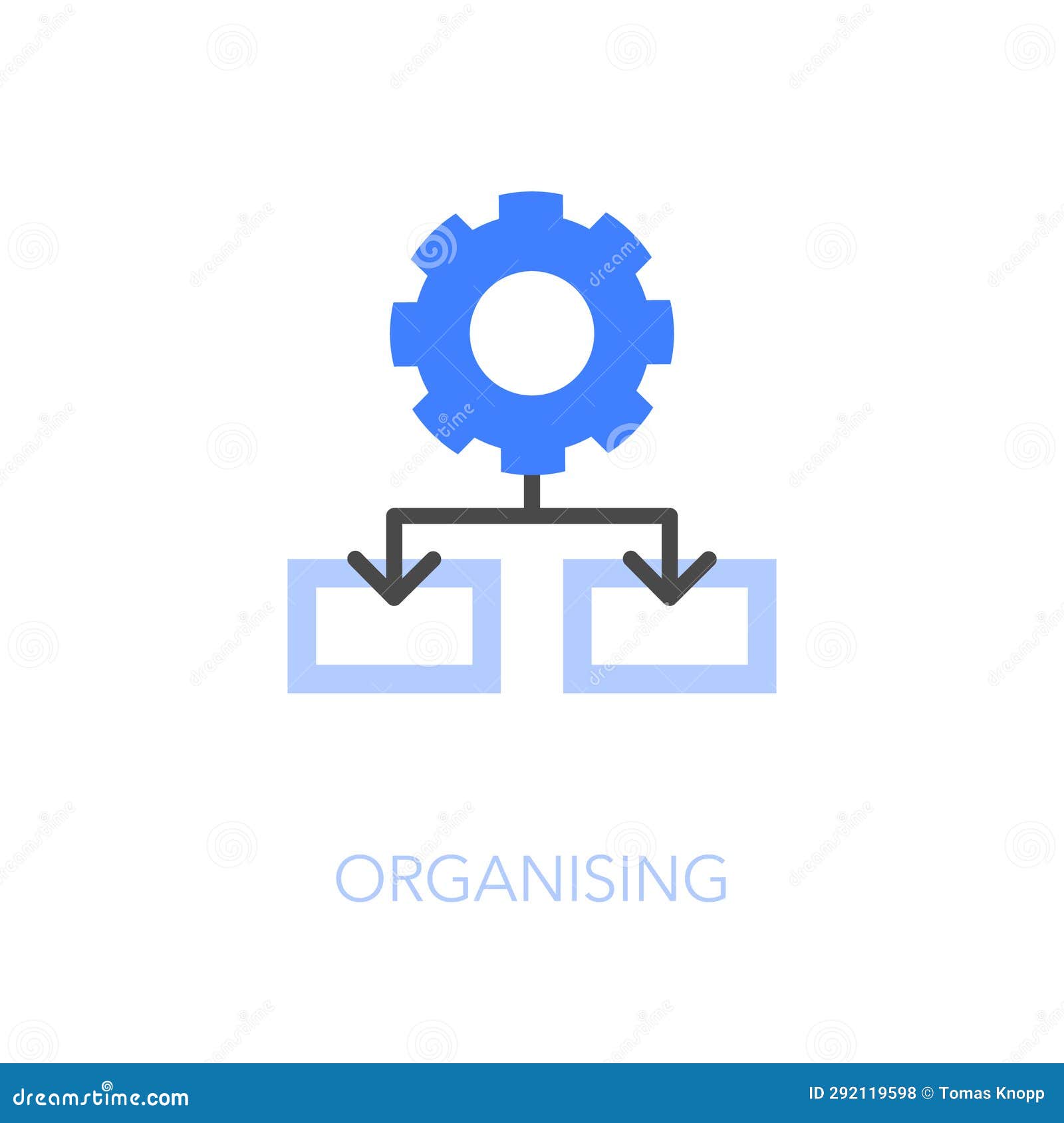 Simple Visualised Organising Icon Symbol Vector Illustration ...