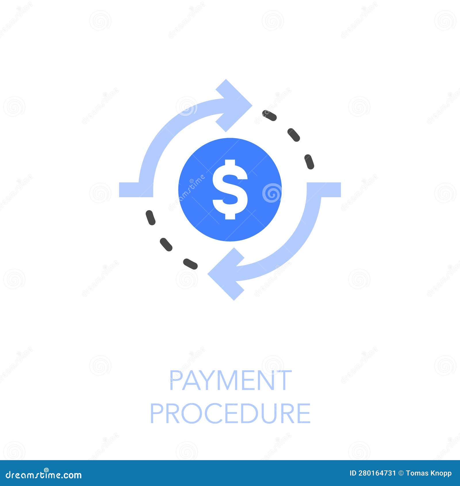 Simple Visualised Payment Procedure Icon Symbol Stock Vector ...