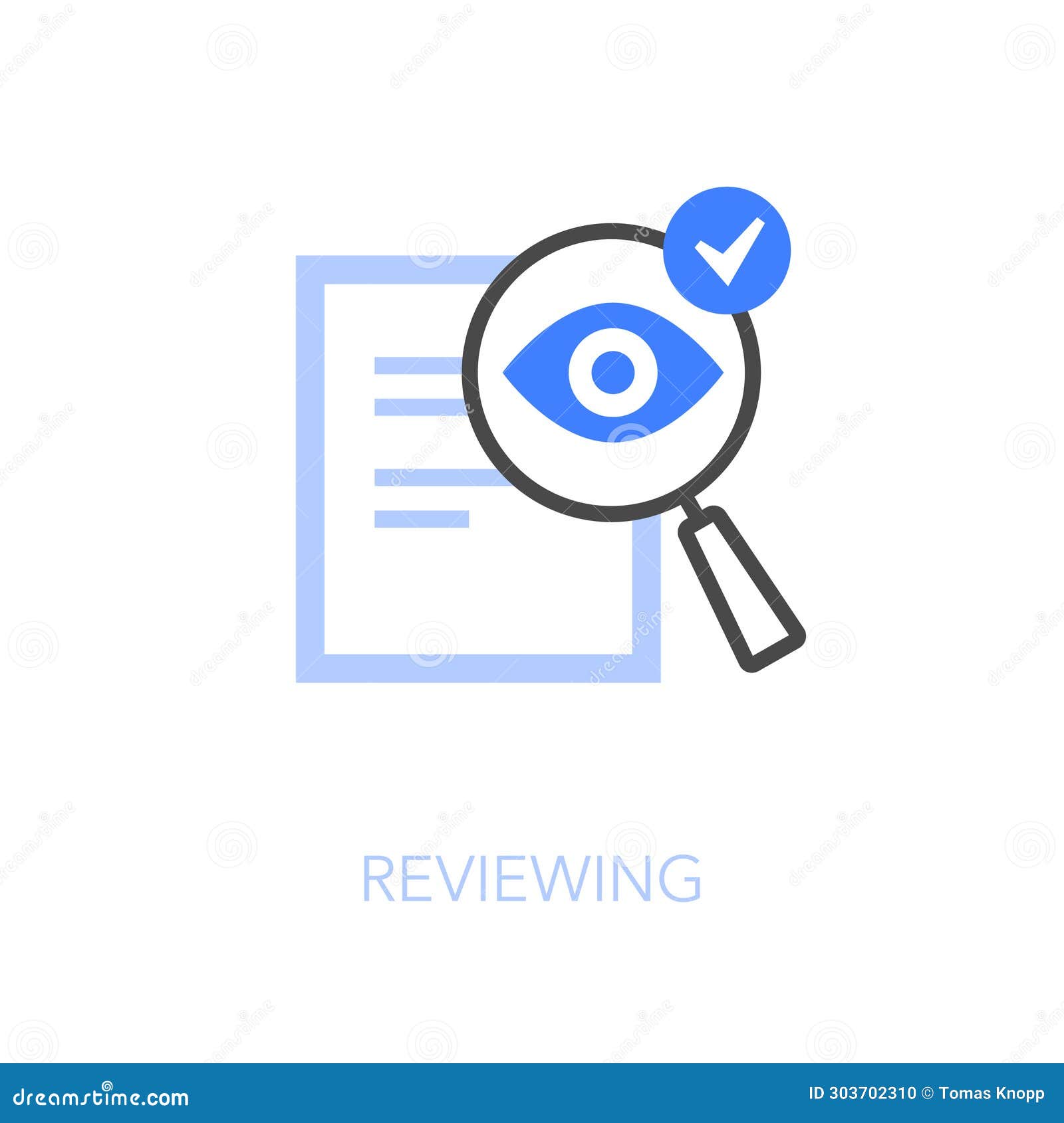Simple Visualised Reviewing Icon Symbol Stock Illustration ... Simple Visualised Reviewing Icon Symbol Stock Illustration ...