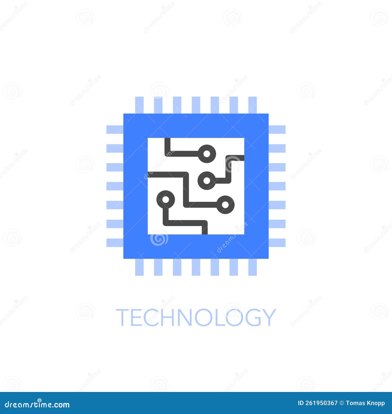 Simple Visualised Technology Icon Symbol Stock Vector - Illustration of ...