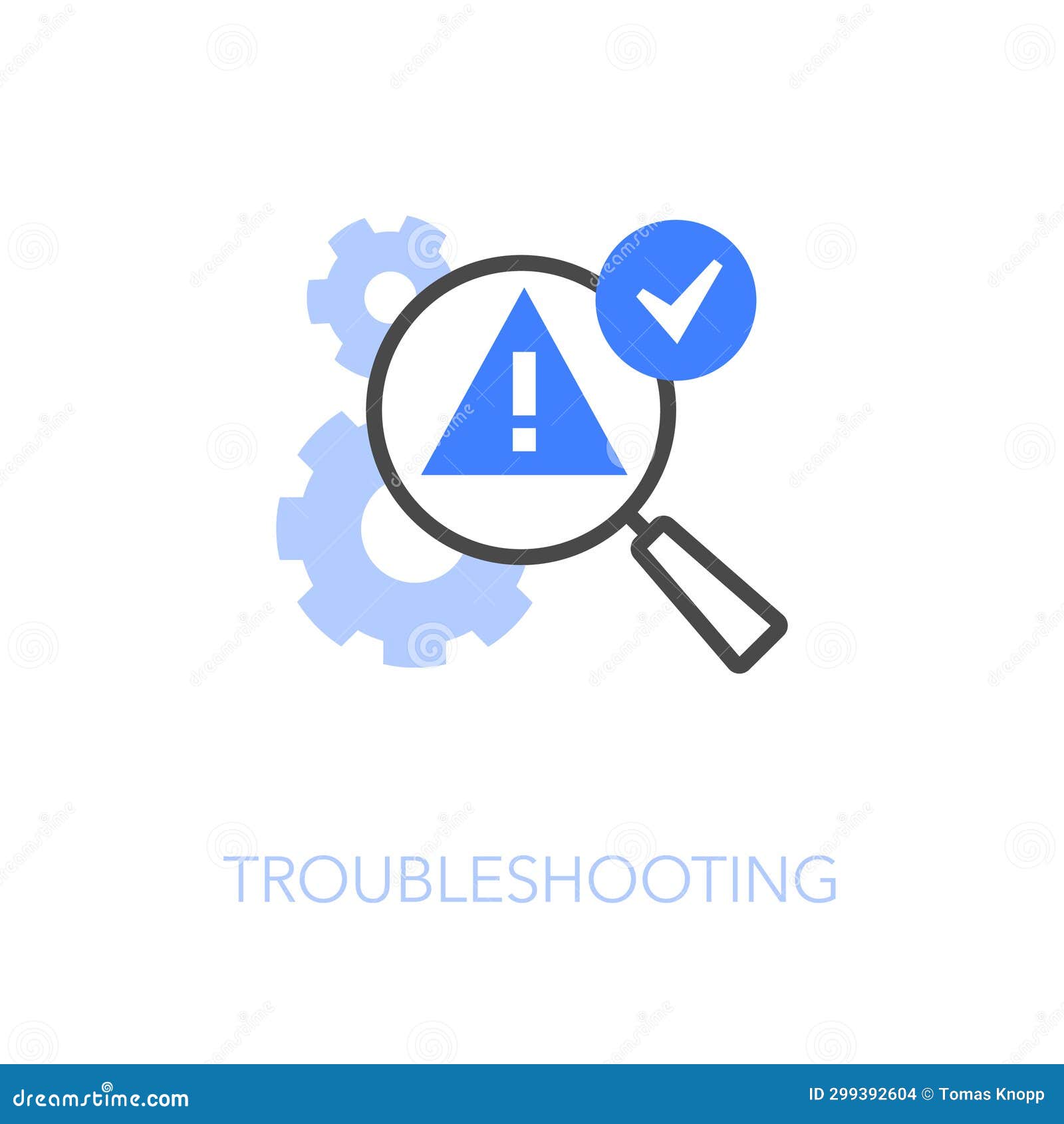 Simple Visualised Troubleshooting Icon Symbol Stock Illustration ... Simple Visualised Troubleshooting Icon Symbol Stock Illustration ...
