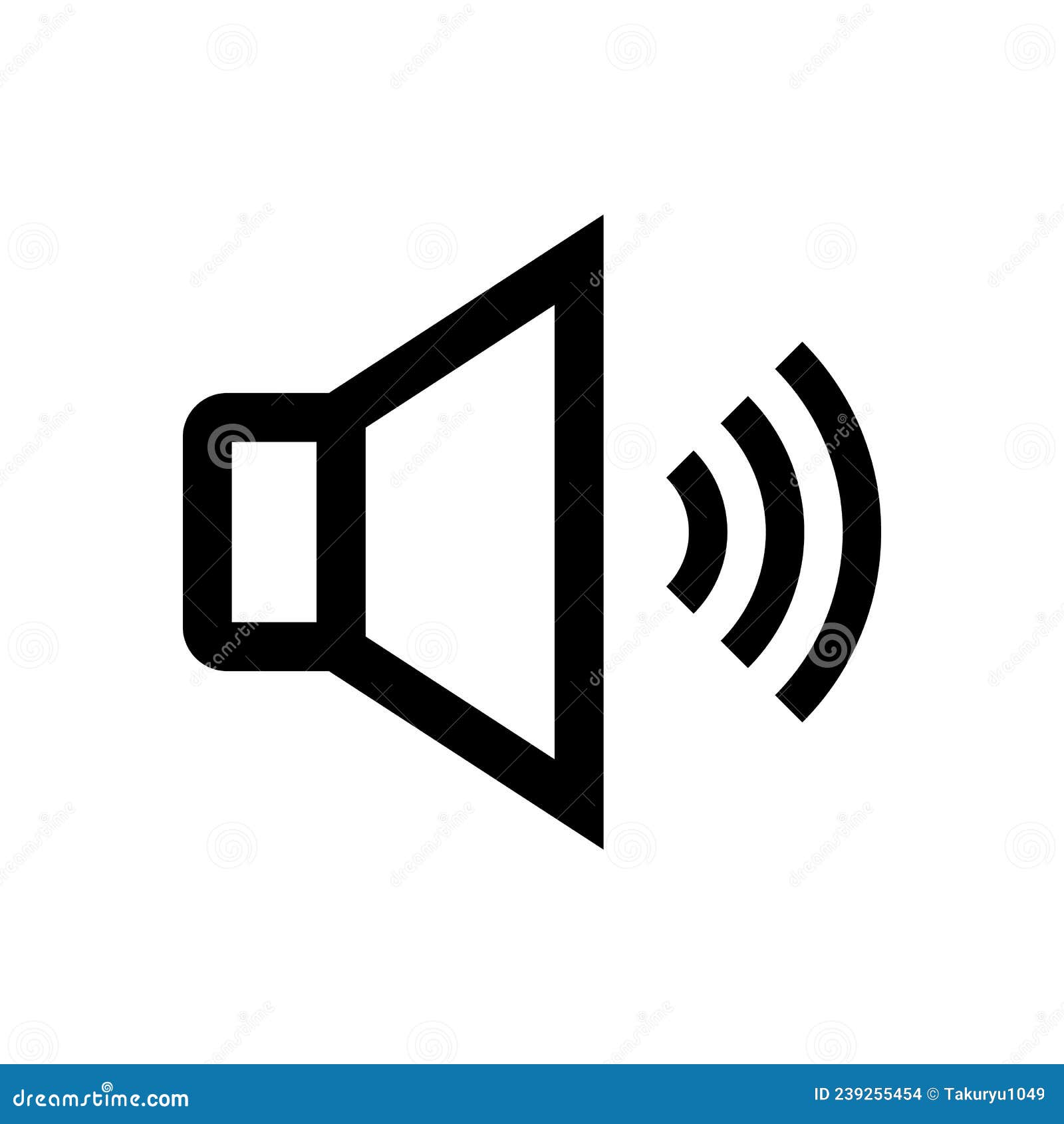 A Simple Volume Icon. Vectors. Stock Vector - Illustration of audio ...