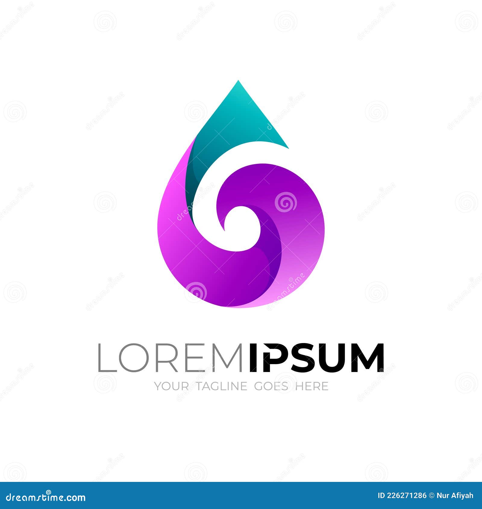 Simple Water Drop Logo Vector , Simple Style Stock Vector ...