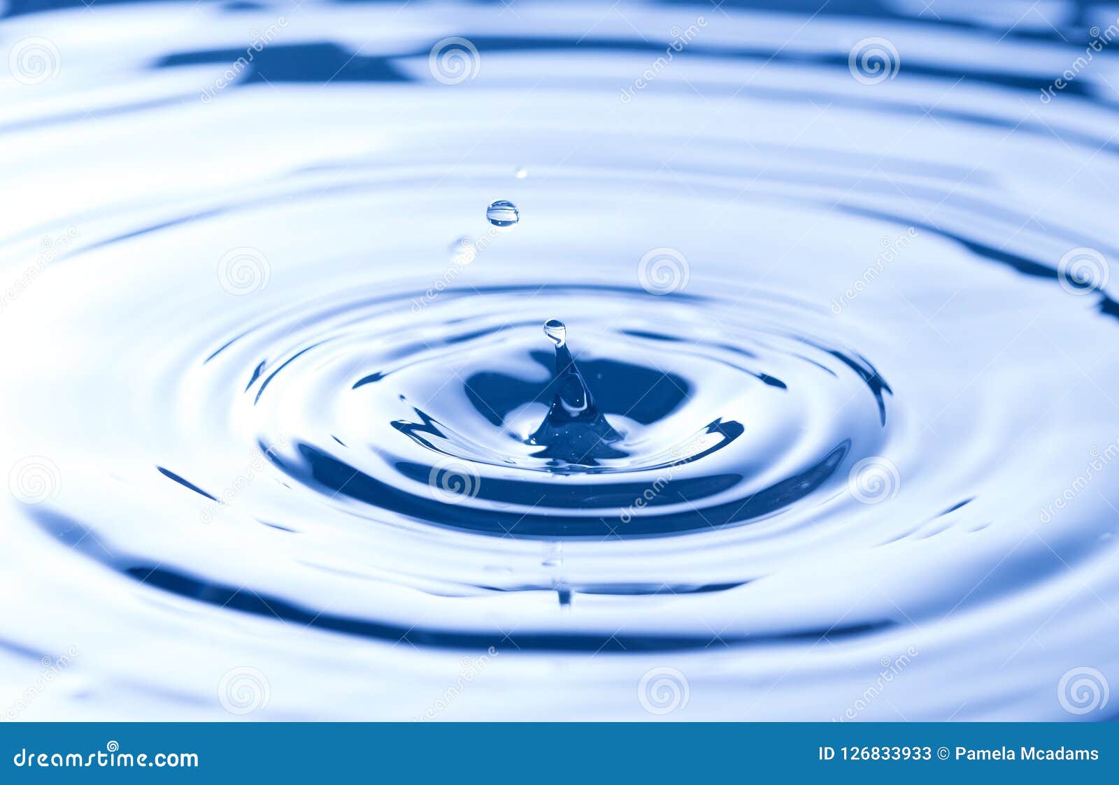 Simple Water Droplets into a Pool Stock Image - Image of liquid, nature ...