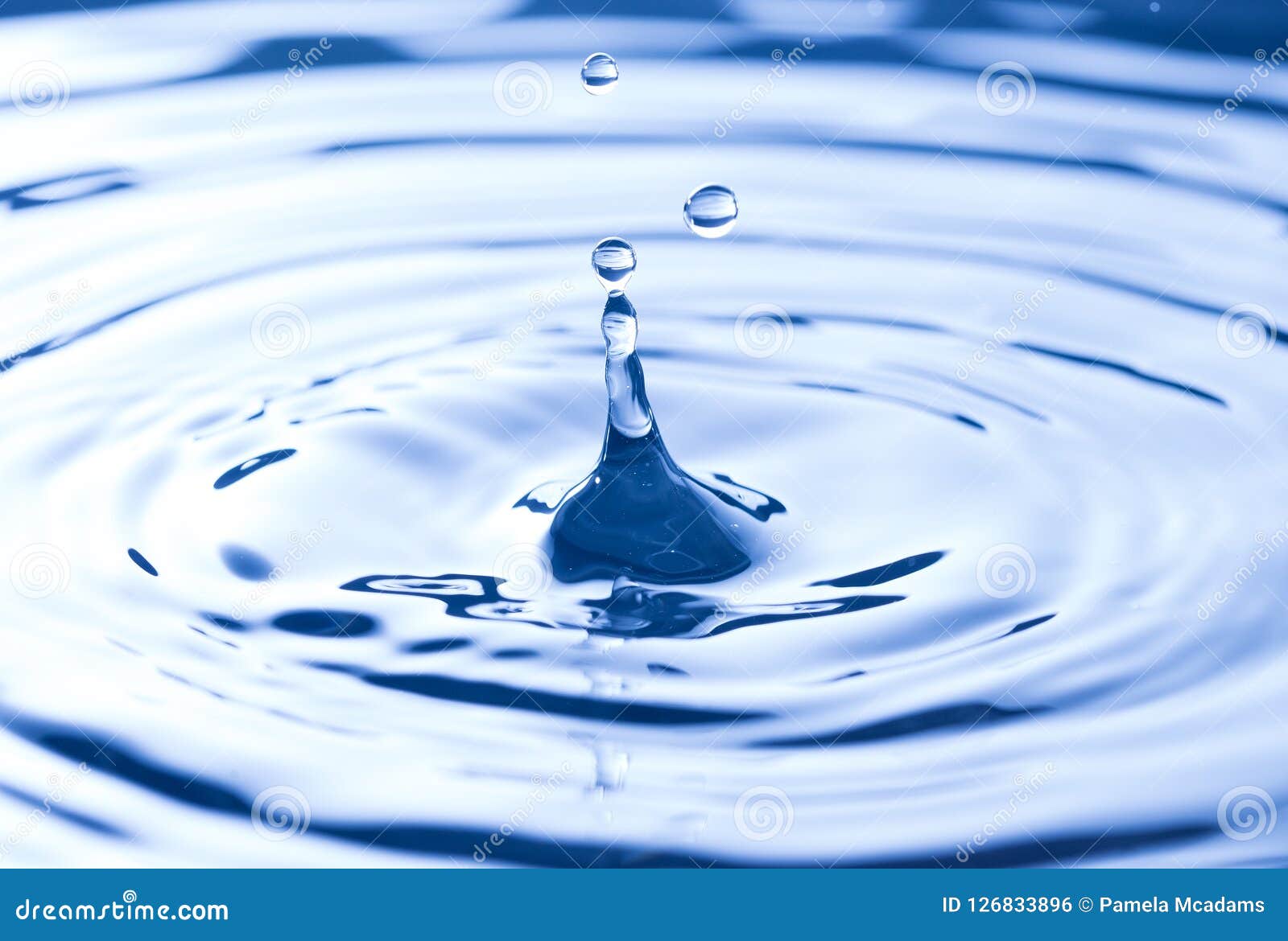 Simple Water Droplets into a Pool Stock Photo - Image of aqua, droplets ...