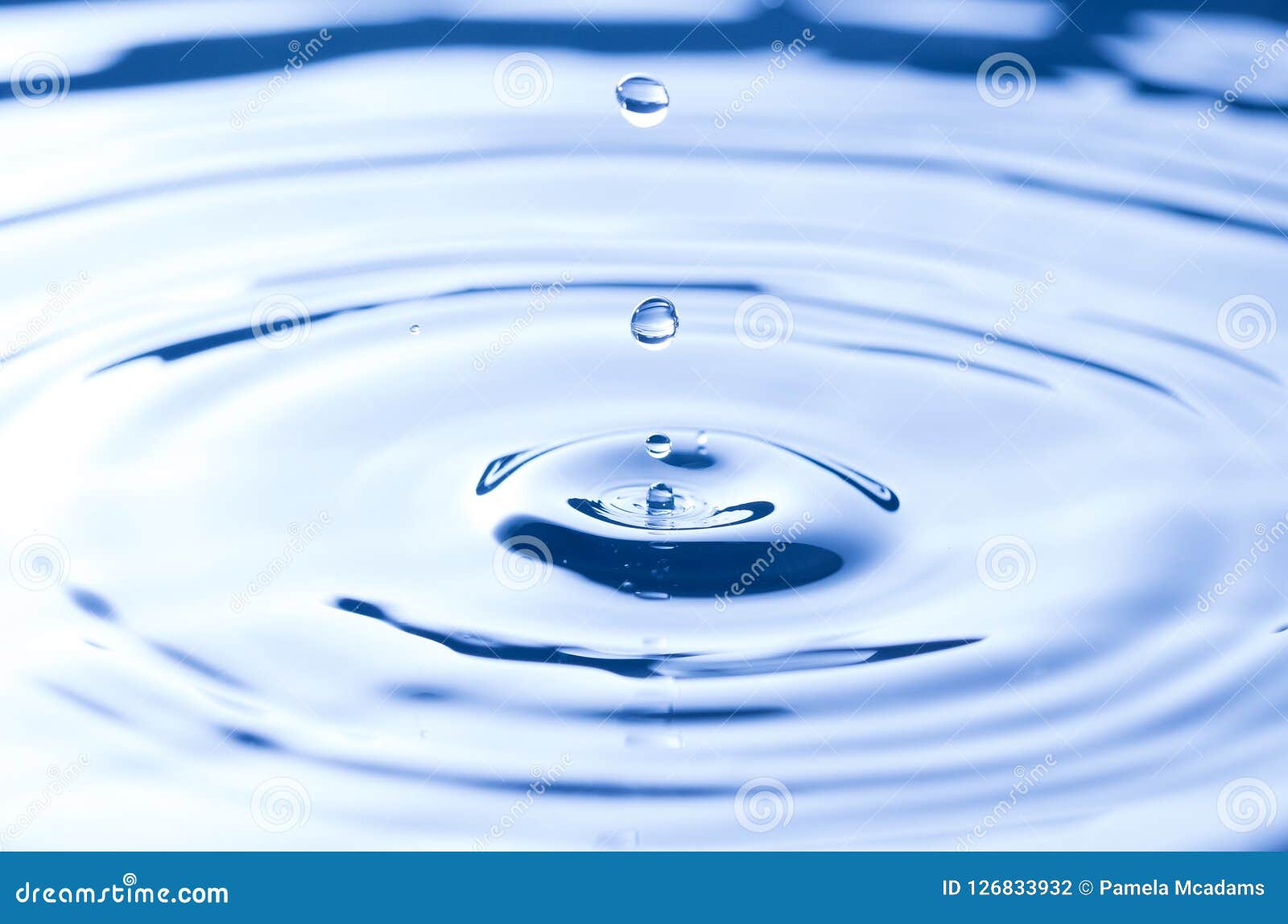 Simple Water Droplets into a Pool Stock Photo - Image of macro, circle ...