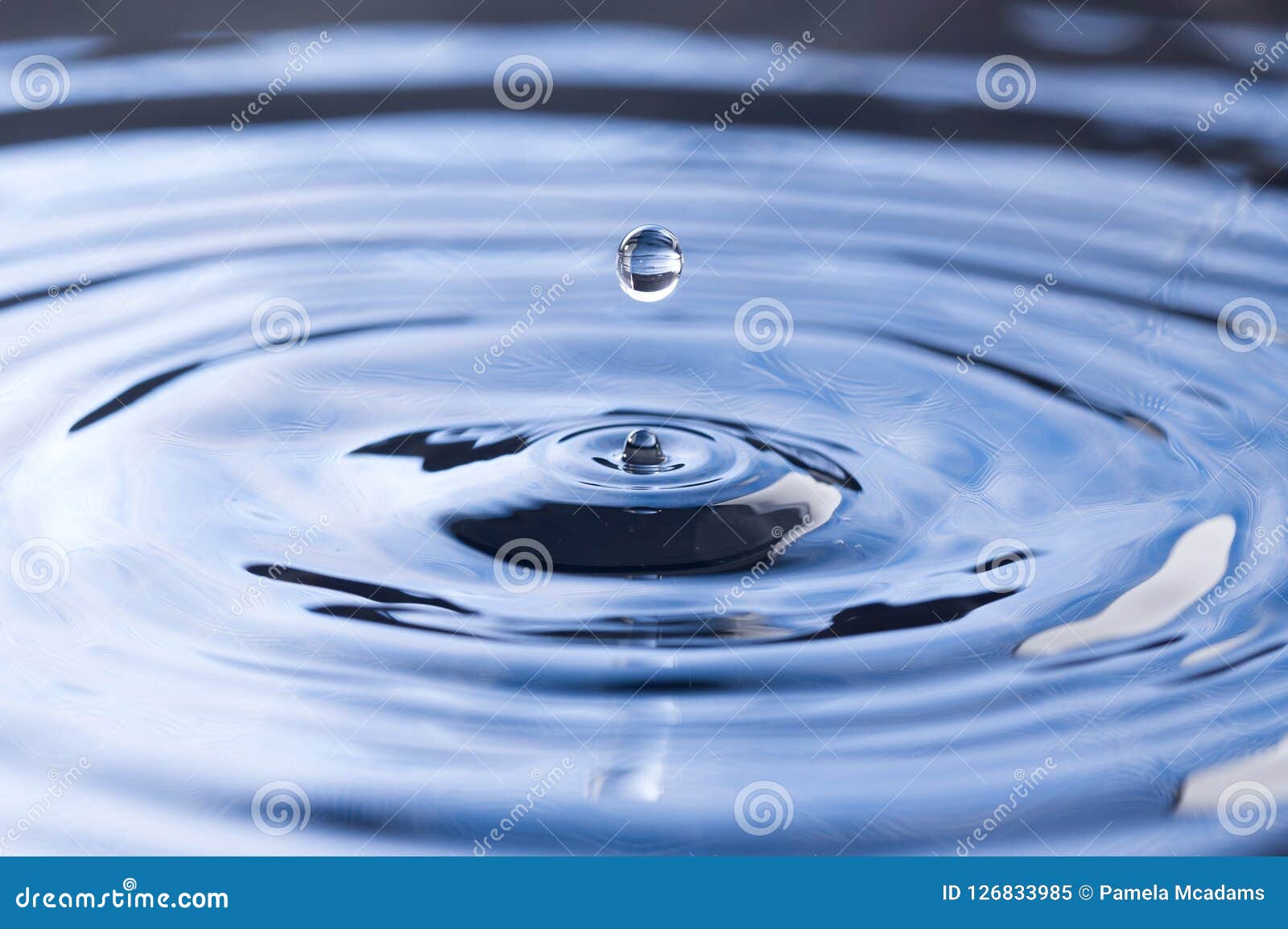 Simple Water Droplets into a Pool Stock Image - Image of drink, motion ...