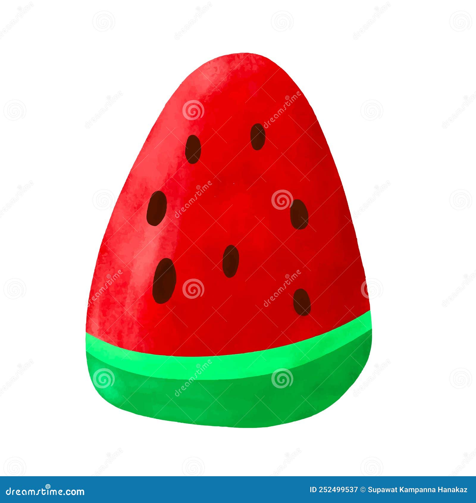 Watermelon Drawing.Watermelon Vector Ecodesign Isolated On White ...