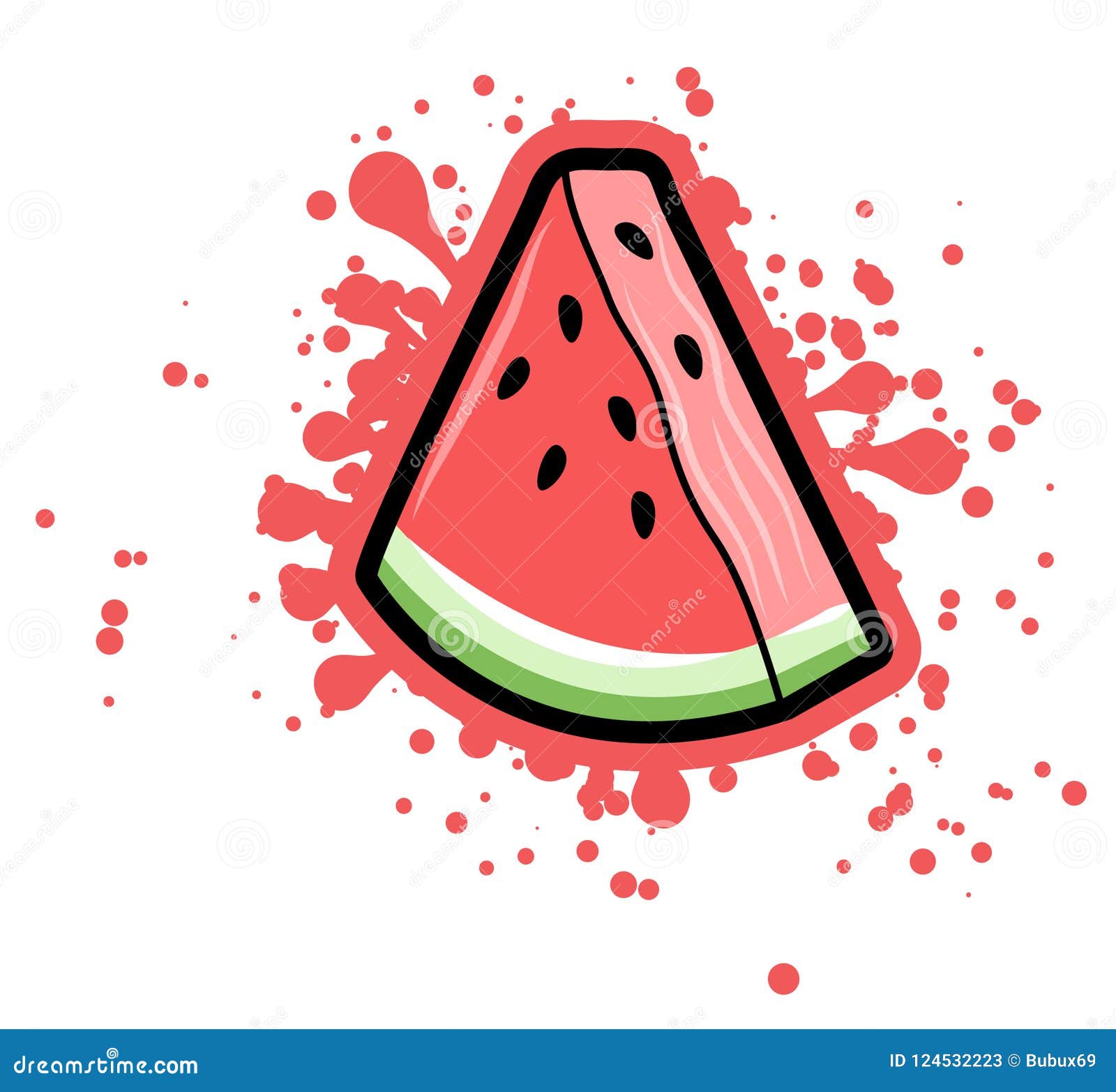 Watermelon Triangle Pattern Wallpaper Design Royalty-Free Illustration ...
