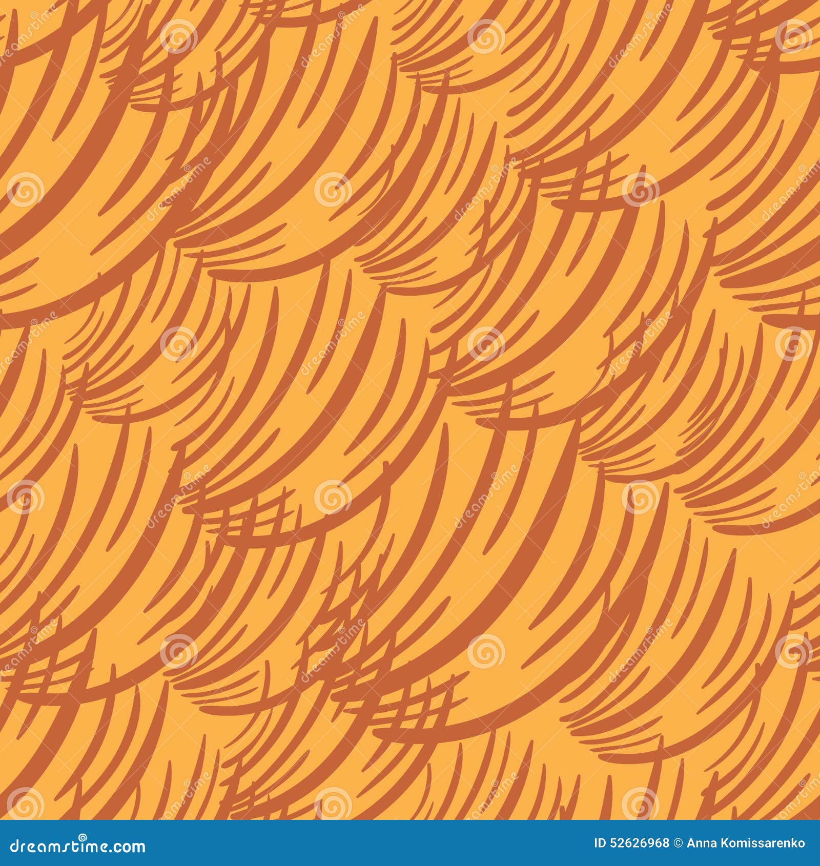 Simple Wave Orange Pattern stock vector. Illustration of paper - 52626968