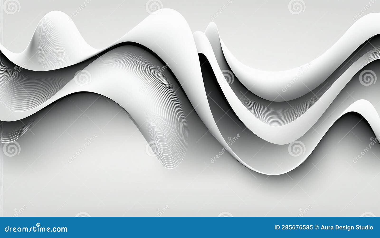 Simple Wave White Background Abstract Illustration. Stock Image - Image ...