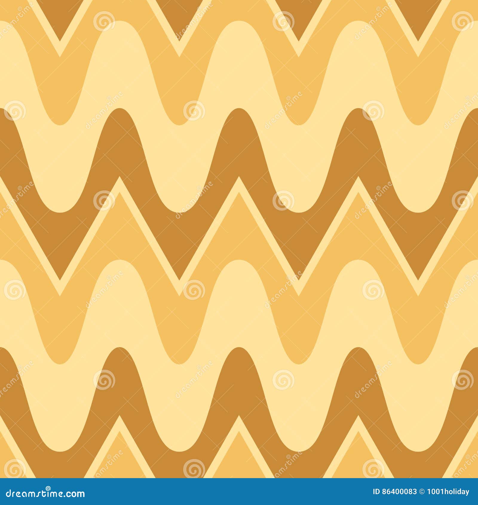 Simple Wavy Scalloped Seamless Pattern Stock Vector - Illustration of ...