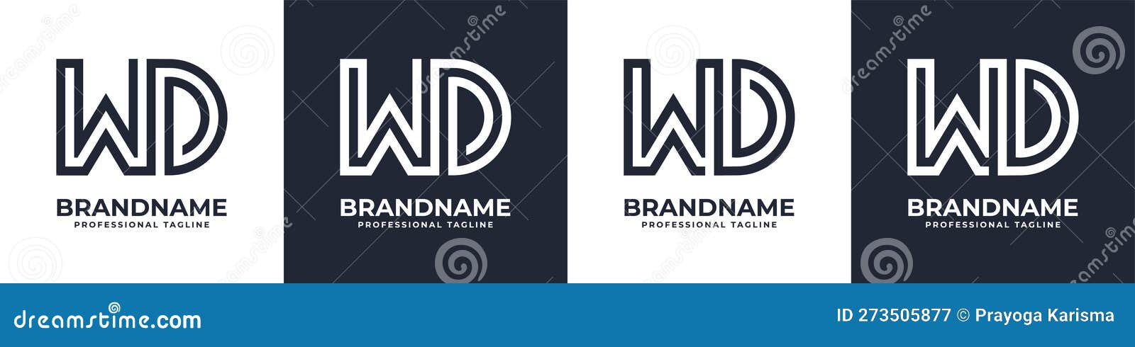 Simple WD Monogram Logo, Suitable for Any Business with WD or DW ...