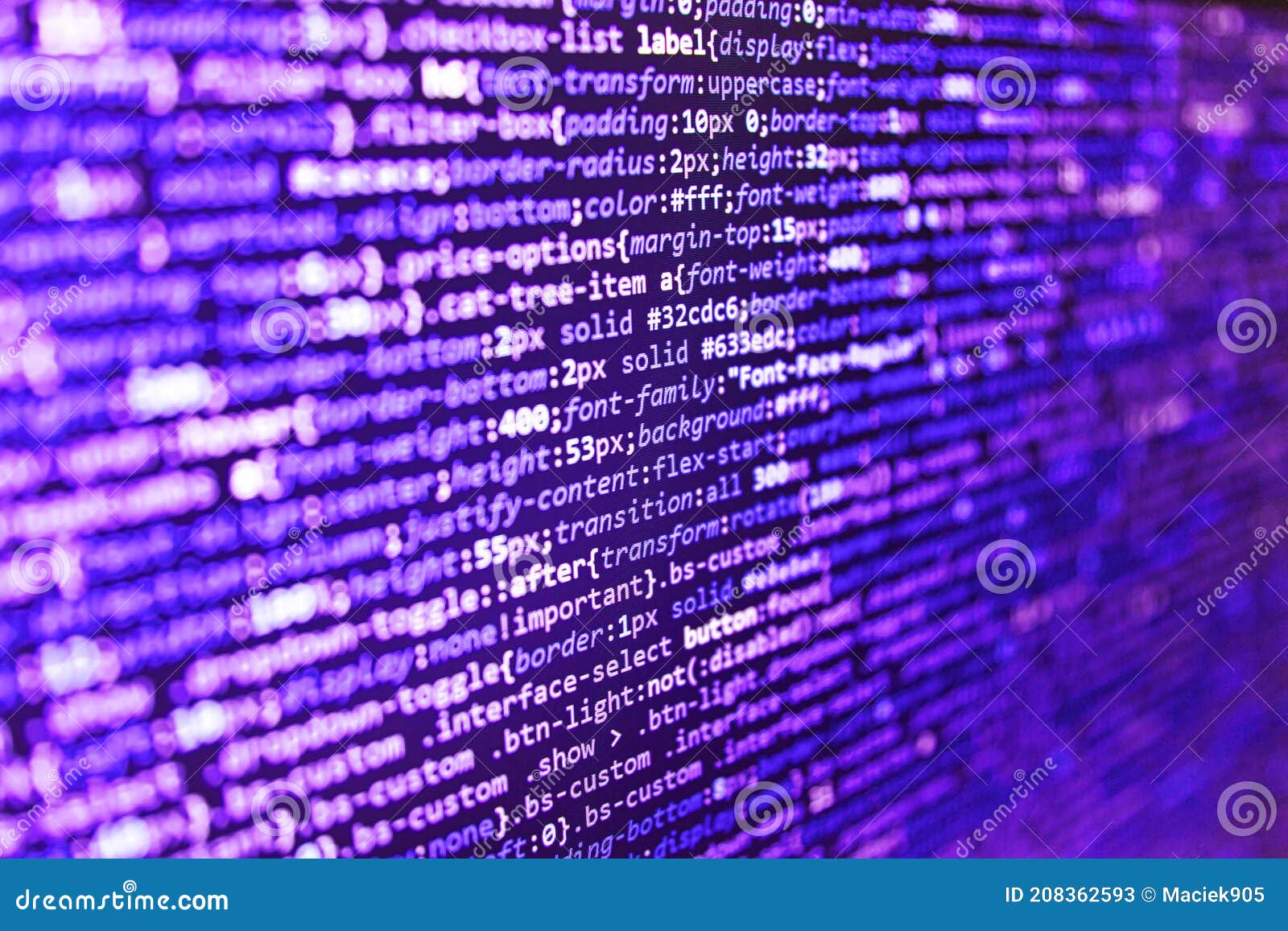 Simple Website Html Code With Colourful Tags In Browser View On Dark