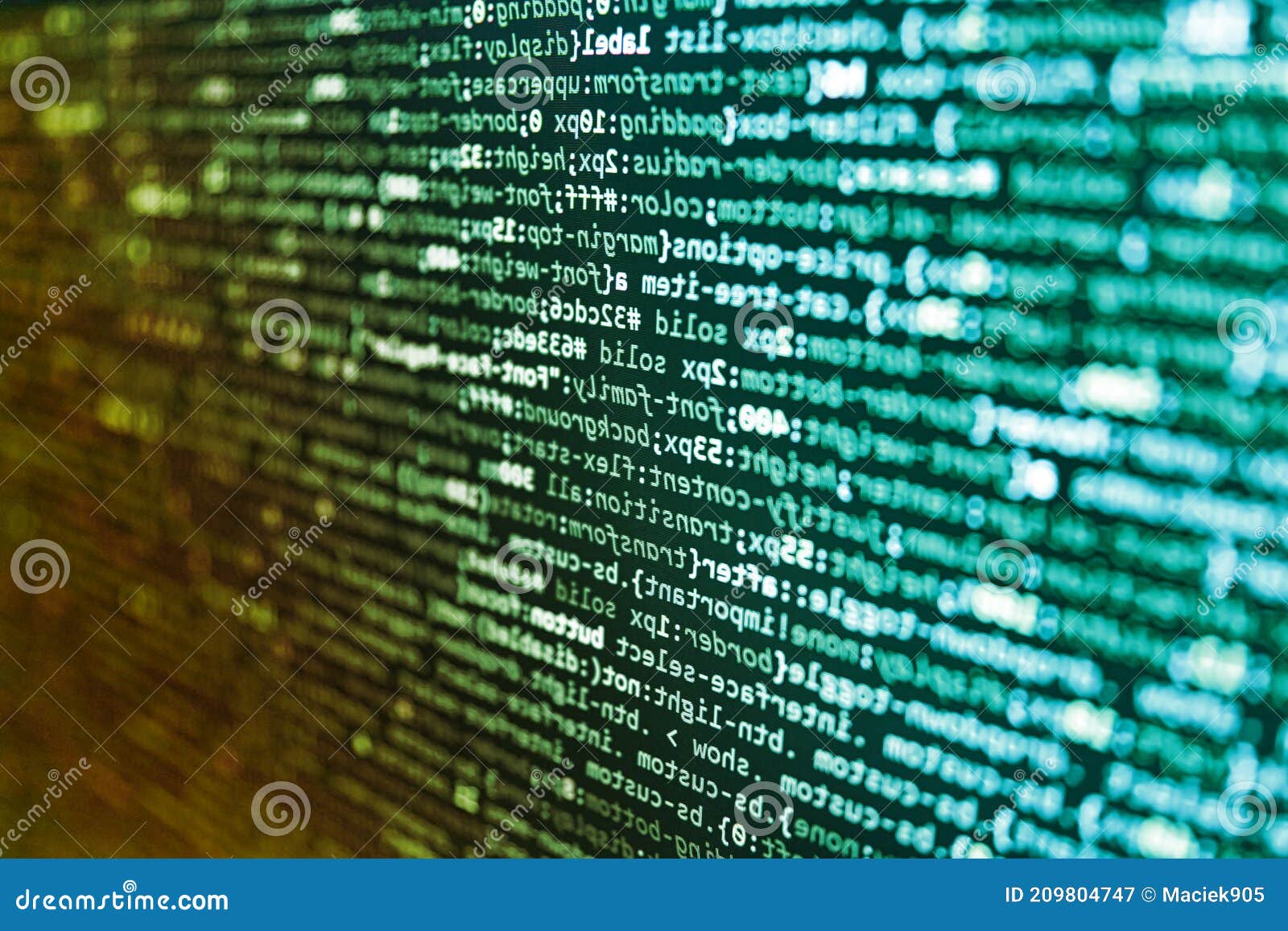 Simple Website Html Code With Colourful Tags In Browser View On Dark Background Developing