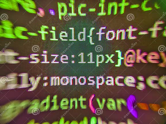 Simple Website Html Code With Colourful Tags In Browser View On Dark Background Future