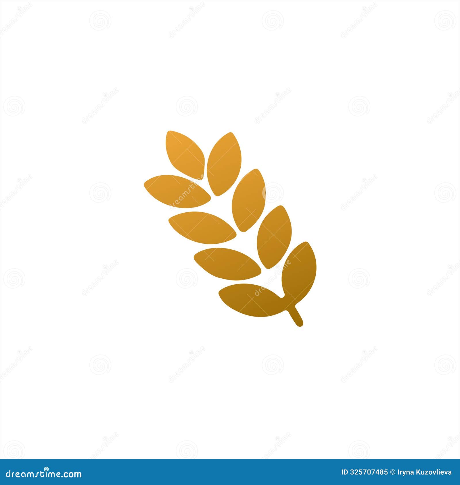 Simple Wheat Grain Agriculture Icon. Illustration Stock Illustration ...