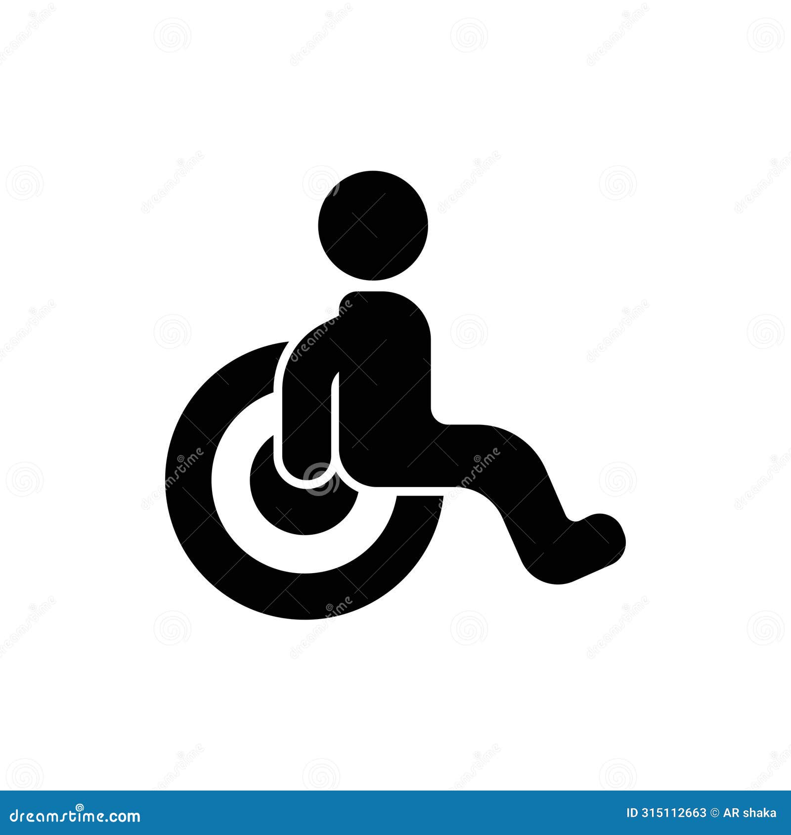 Simple Wheelchair Racing Competition Illustration Design Template ...