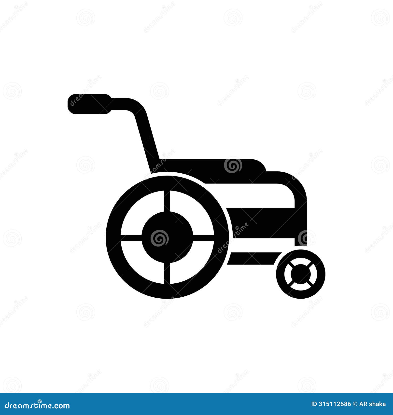 Simple Wheelchair Symbol Icon,illustration Design Template Stock Vector ...