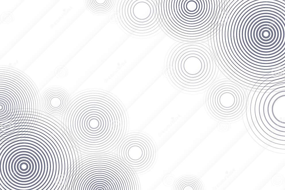 Simple White Abstract Background Design with Shapes Stock Illustration ...