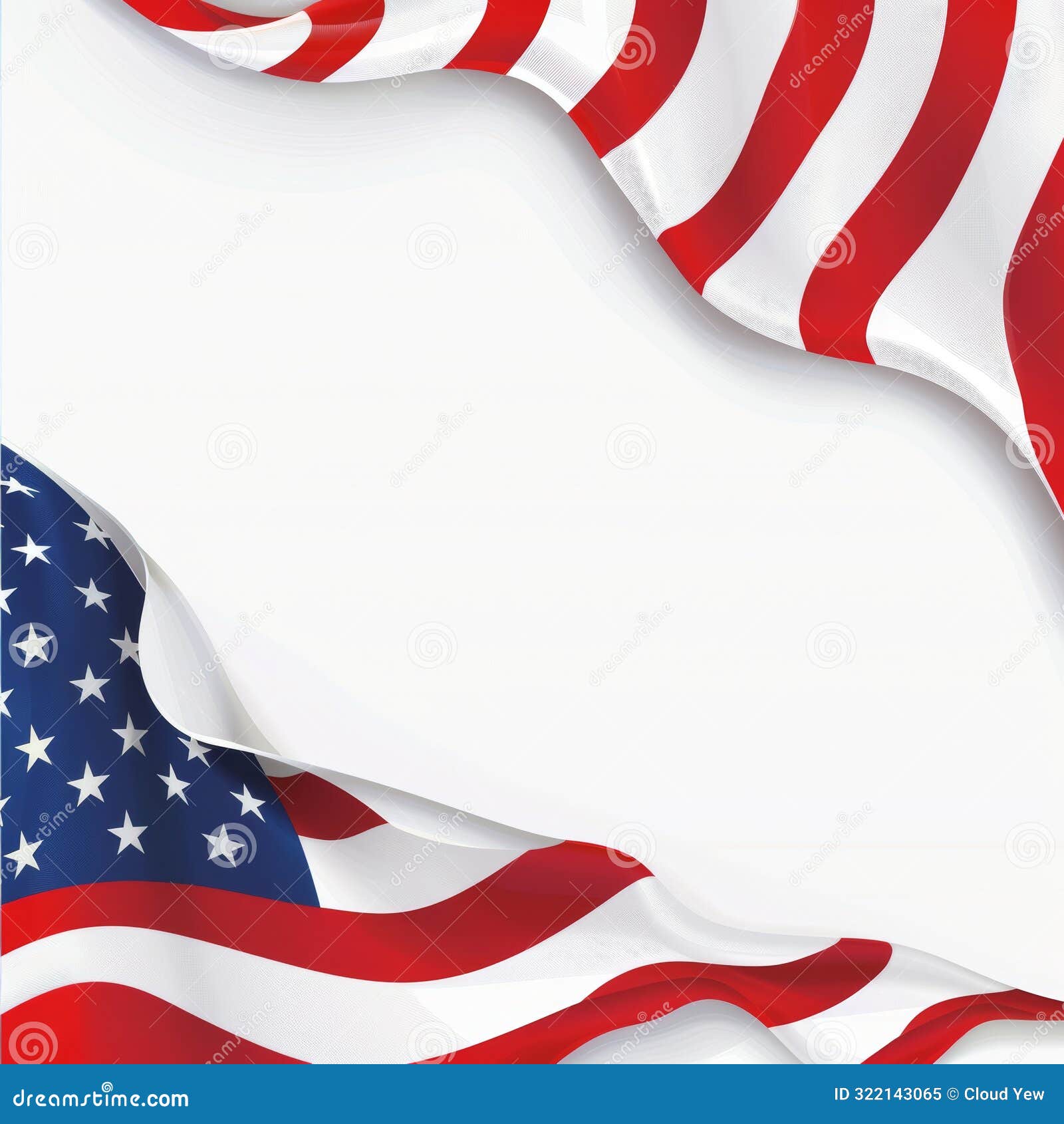 Simple White Background with Subtle Flag Details for Patriot Day. Stock ...