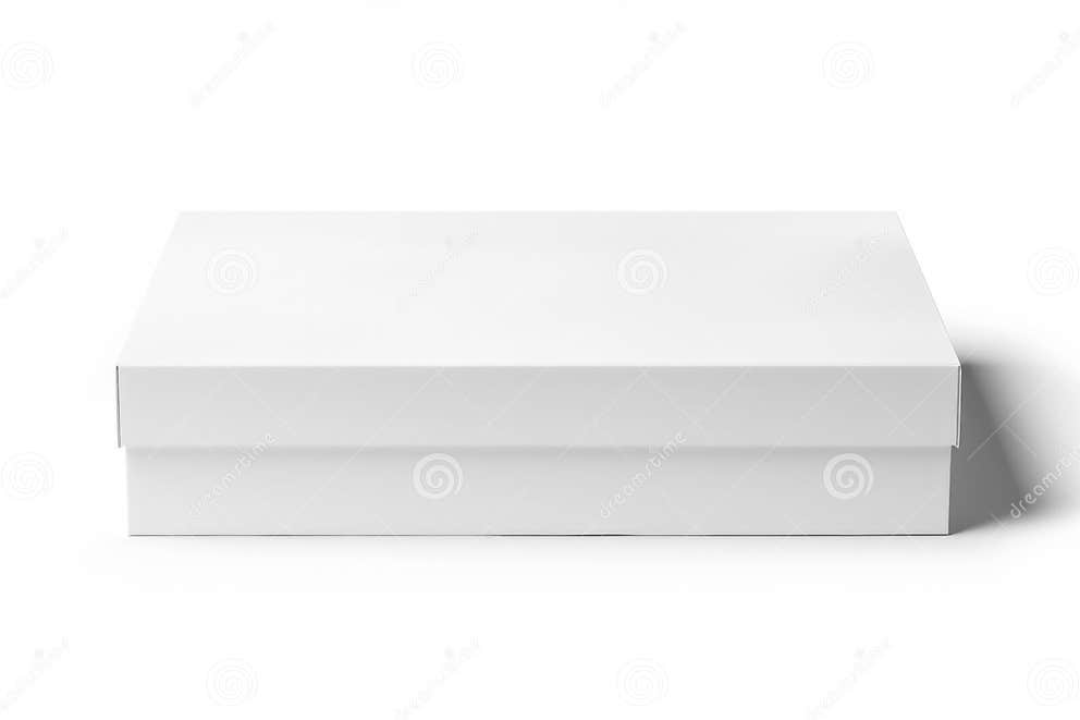 Simple White Box on White Background, Versatile for Various Concepts ...
