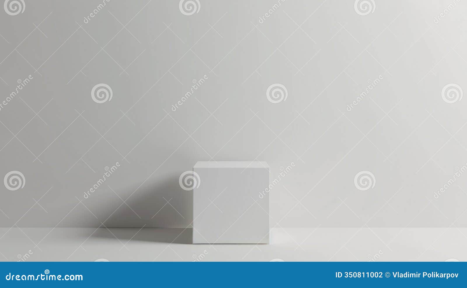 A Simple White Box on a Clean White Surface. Perfect for Product ...
