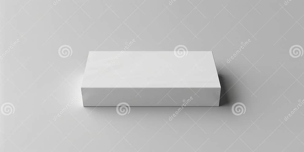 A Simple White Box on a Plain Surface Stock Image - Image of ...