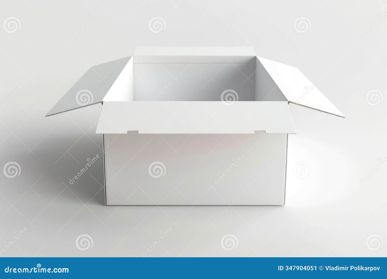 A Simple White Box Sits on a Plain Surface, Ready for Use Stock Image ...