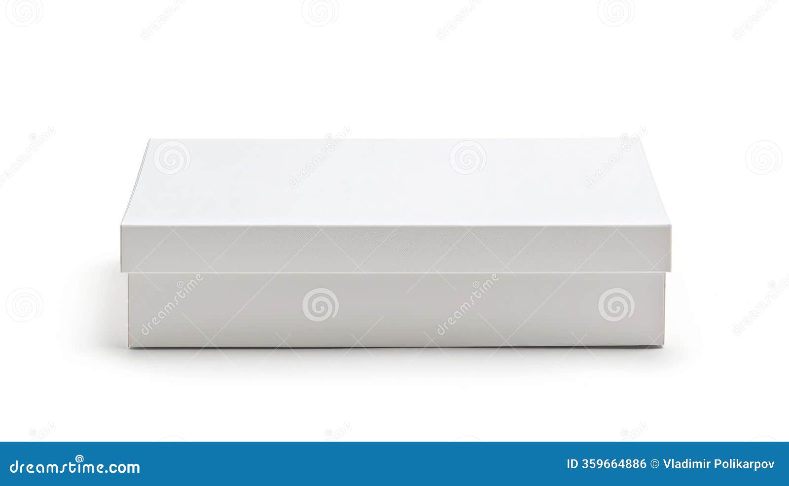 Simple White Box on a White Surface, Suitable for Product Mockups or ...