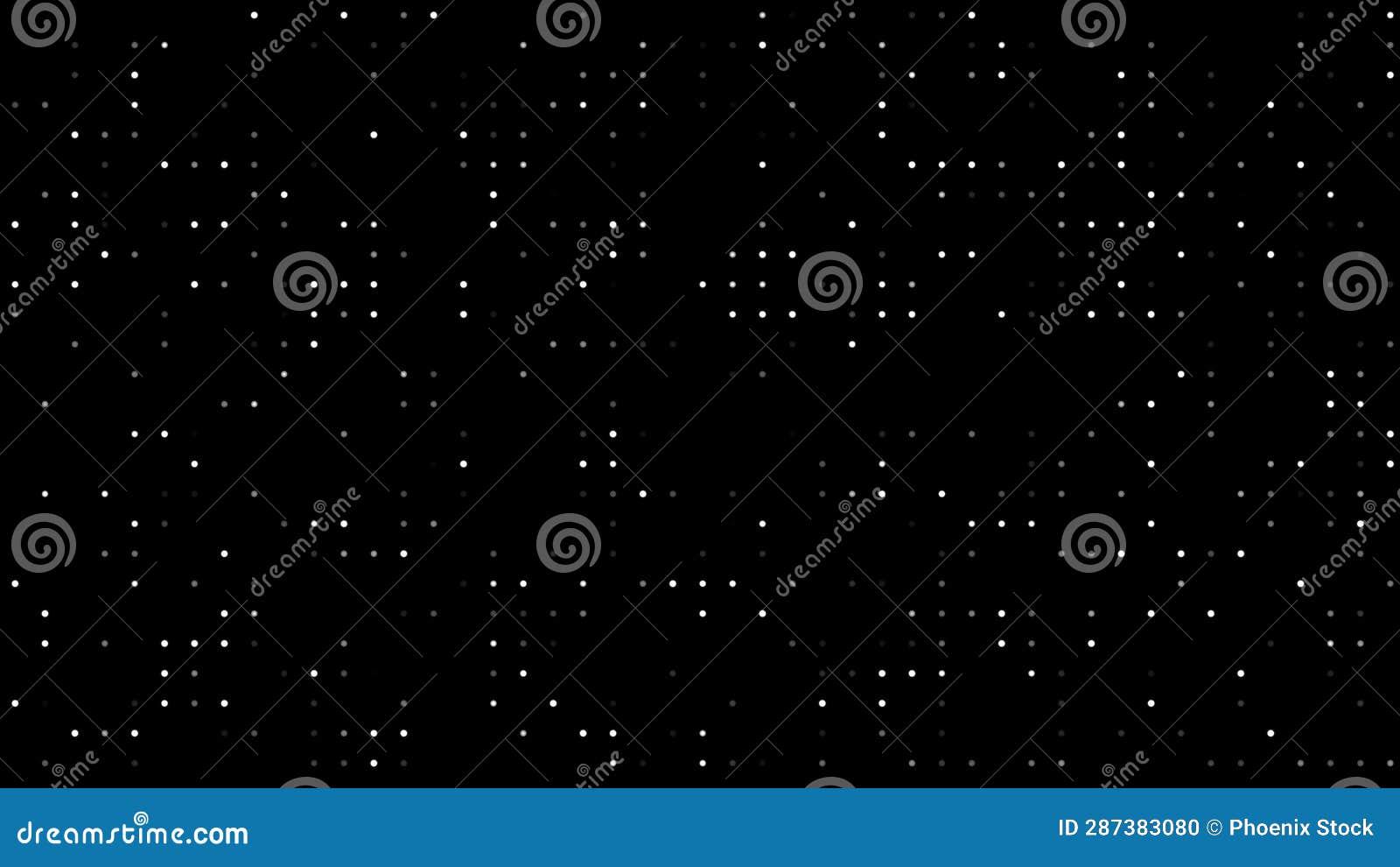 White Colored Random Circle Dots Generating Particle Animation on Black ...