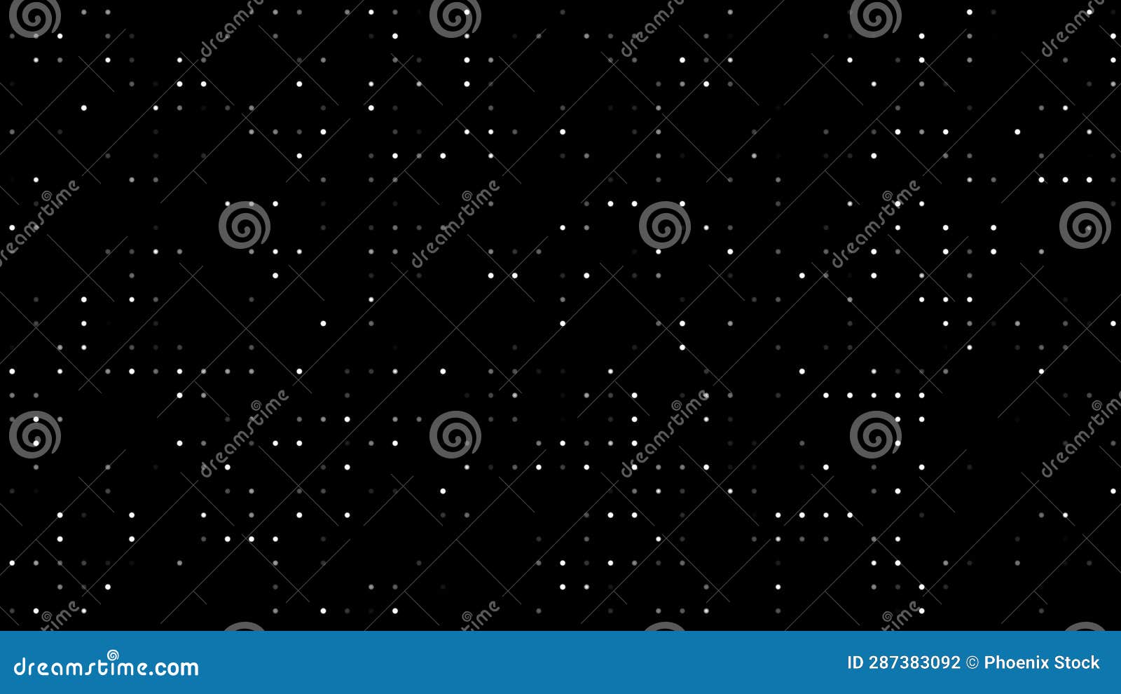 White Colored Random Circle Dots Generating Particle Animation on Black ...