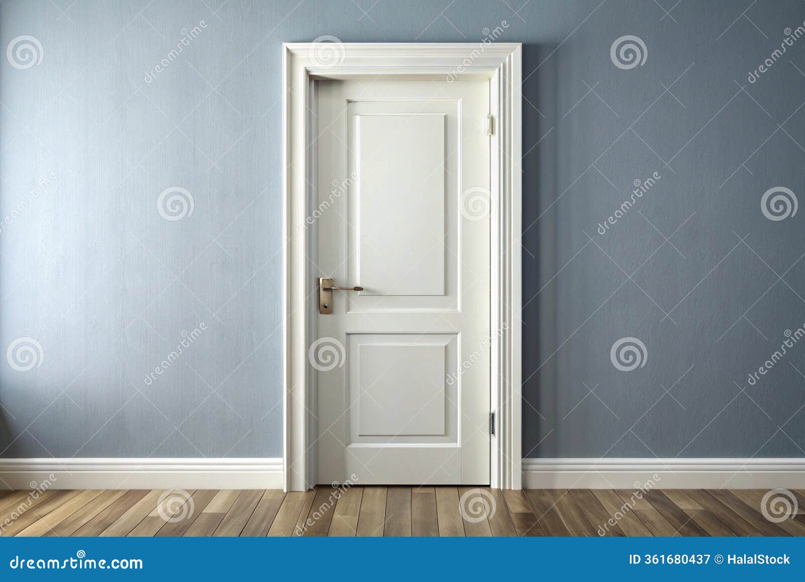 Simple White Door Isolated stock illustration. Illustration of ...