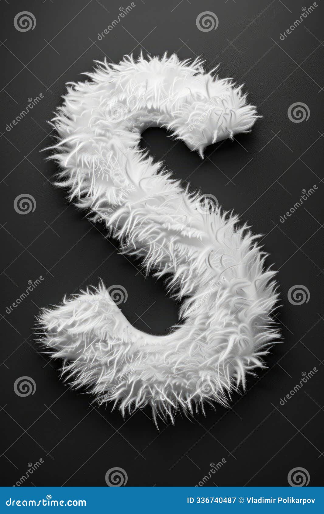 A Simple White Feathered Letter S on a Black Background Stock Image ...