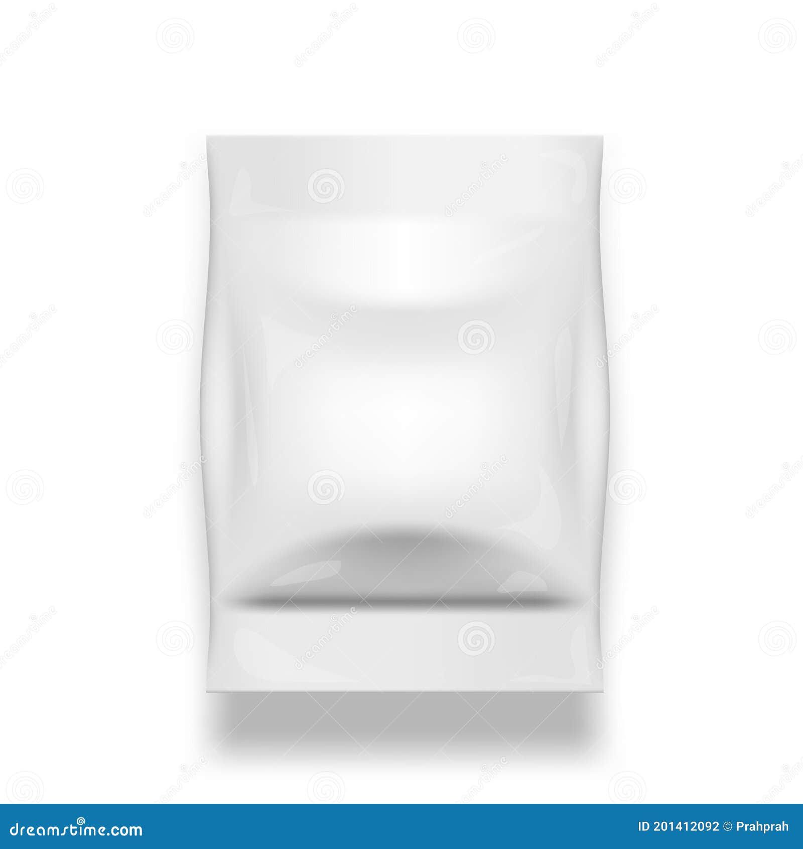 Simple White Glossy Packaging Isolated on Back Stock Vector ...