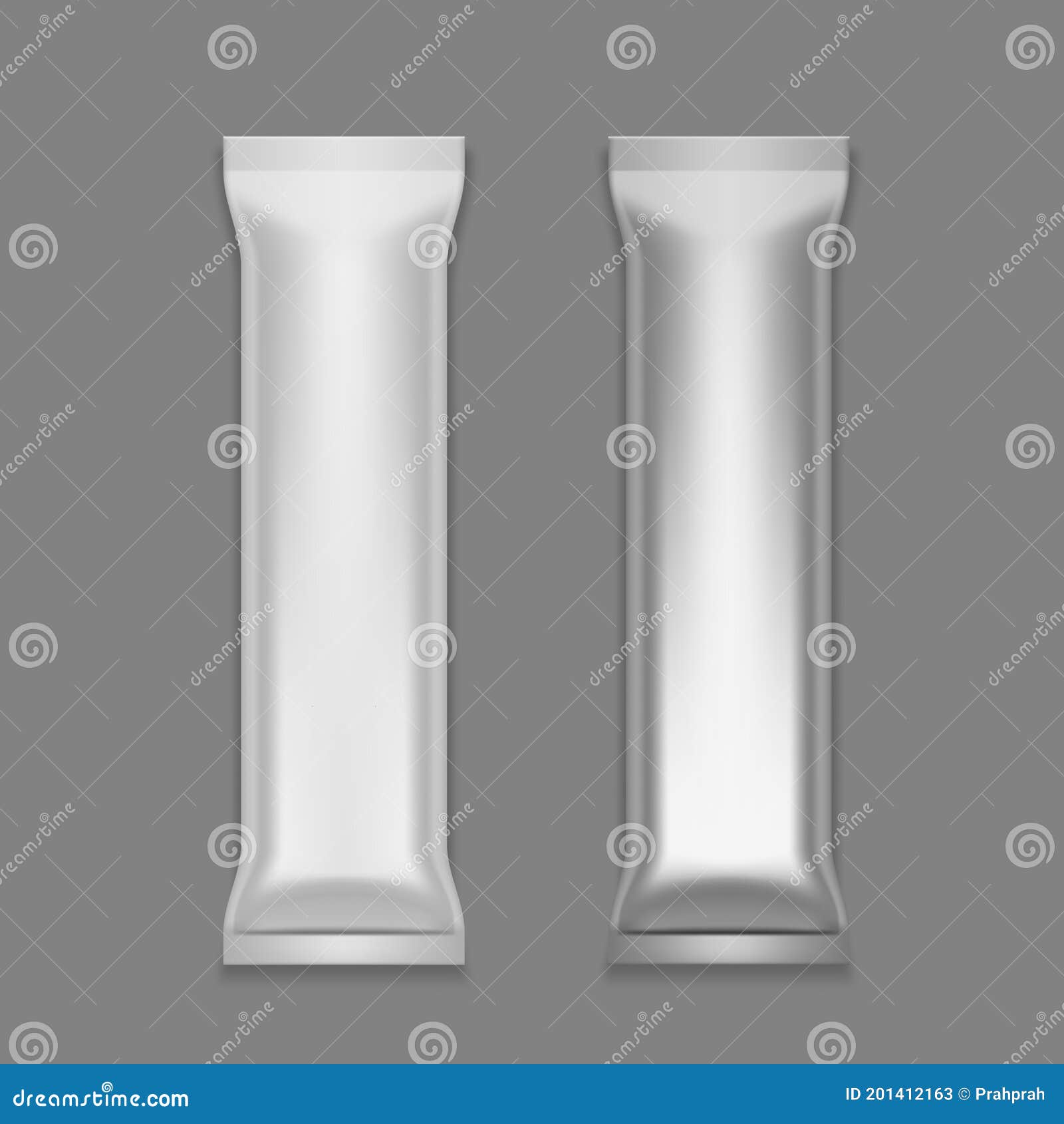 Simple White Glossy Packaging Isolated on Back Stock Vector ...