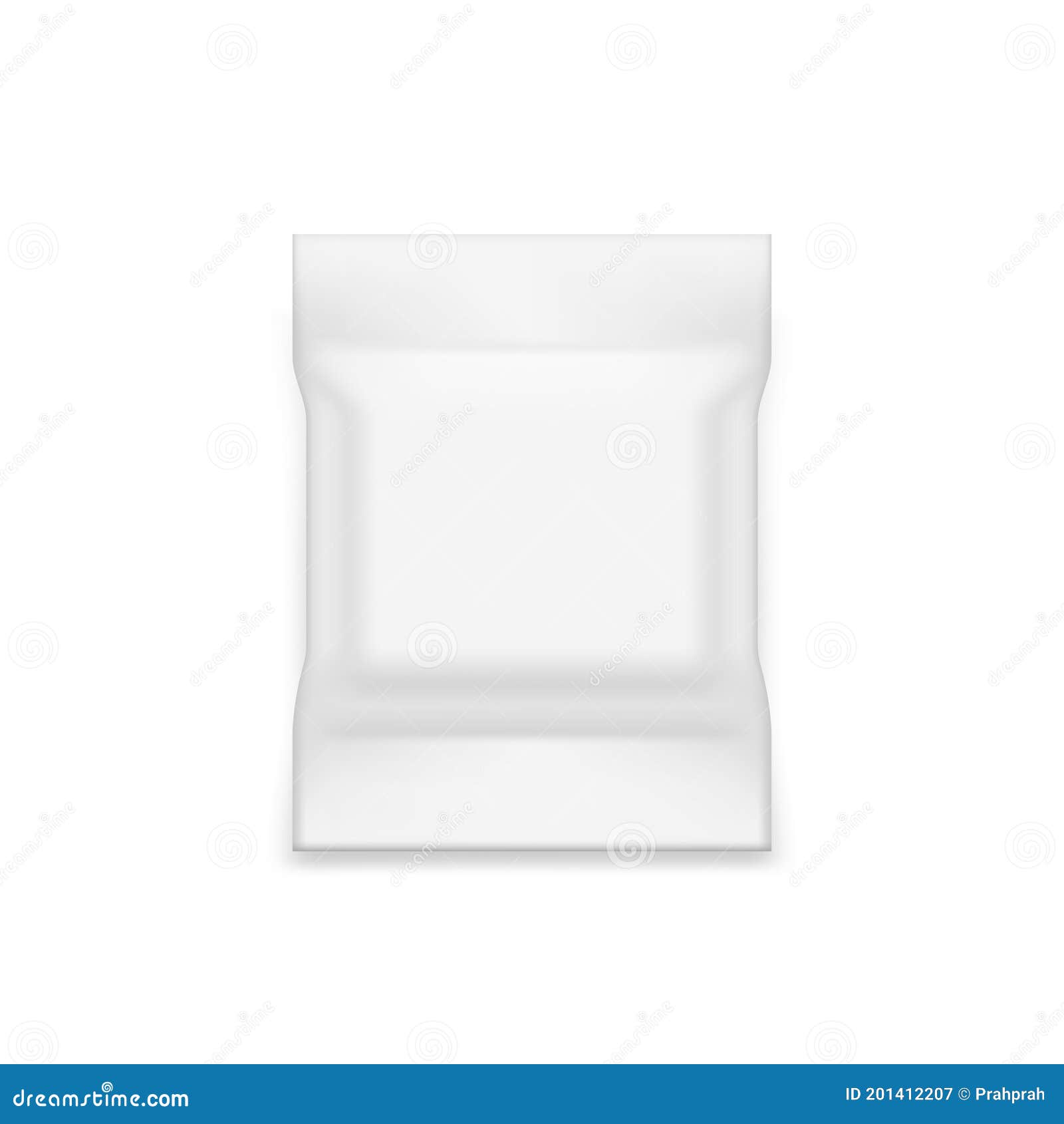 Simple White Glossy Packaging Isolated on Back Stock Vector ...